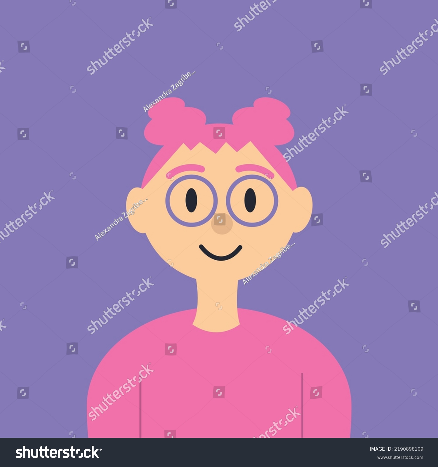 Bright Cute Little Schoolgirl Girl Glasses Stock Vector (Royalty Free ... Bright Cute Little Schoolgirl Girl Glasses Stock Vector (Royalty Free ...
