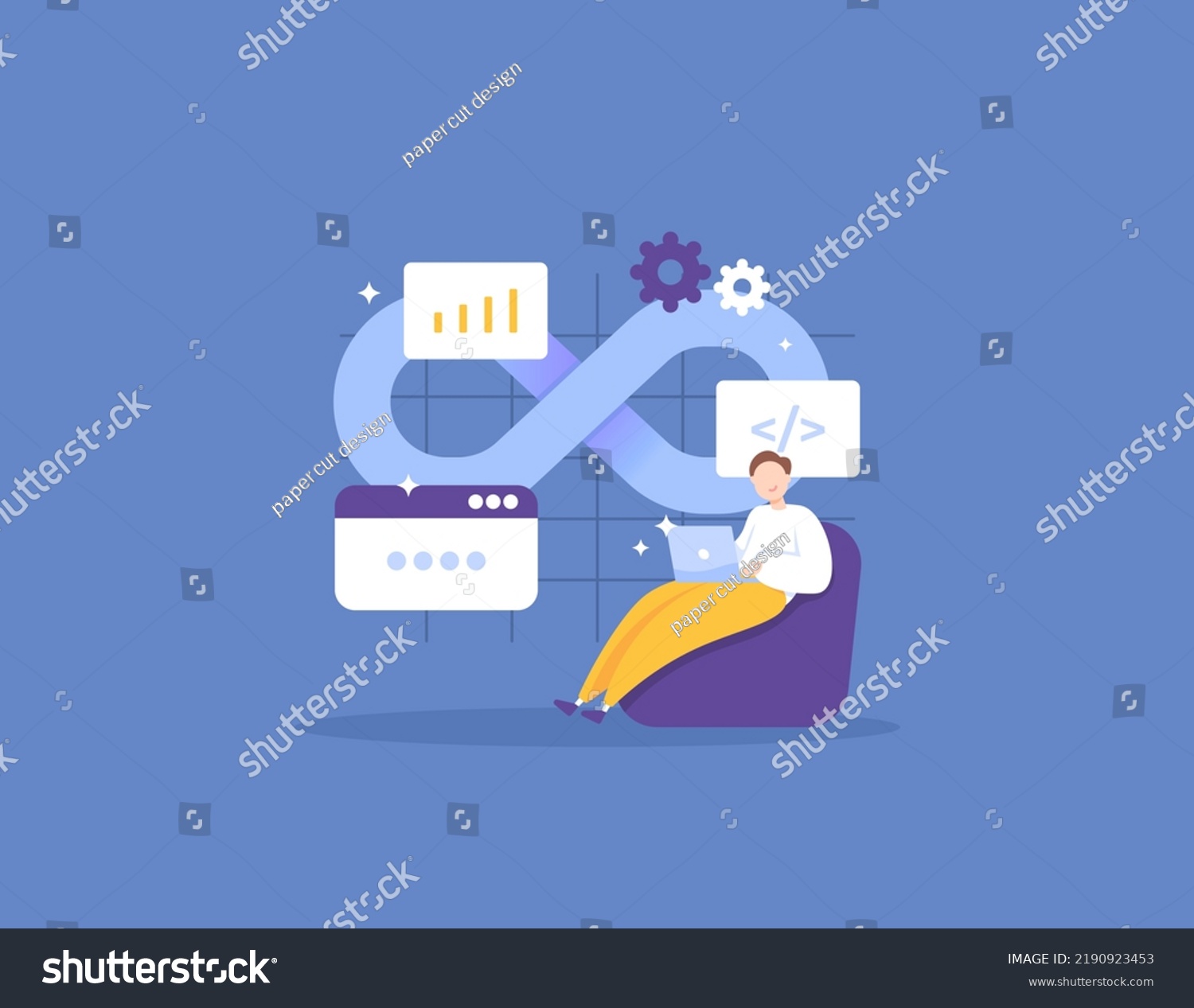 Devops Development Operations Software Development Operations Stock Vector Royalty Free 3670