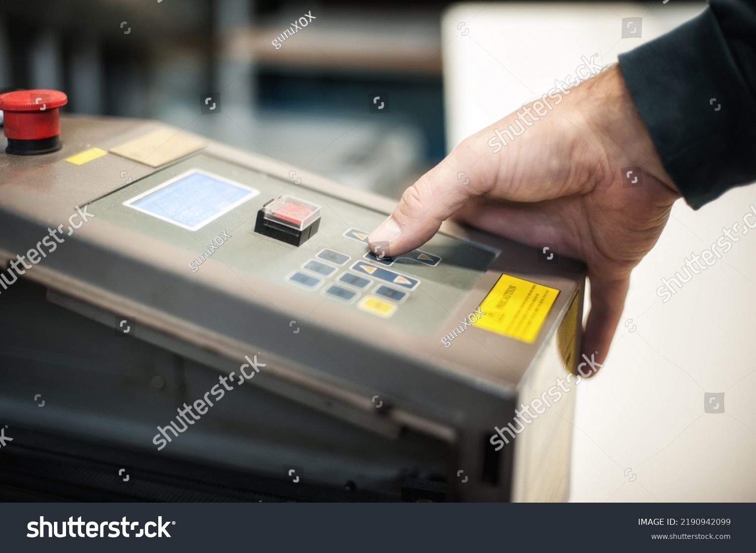 Technician Operator Worker Checking Input Output Stock Photo 2190942099 ... Technician Operator Worker Checking Input Output Stock Photo 2190942099 ...