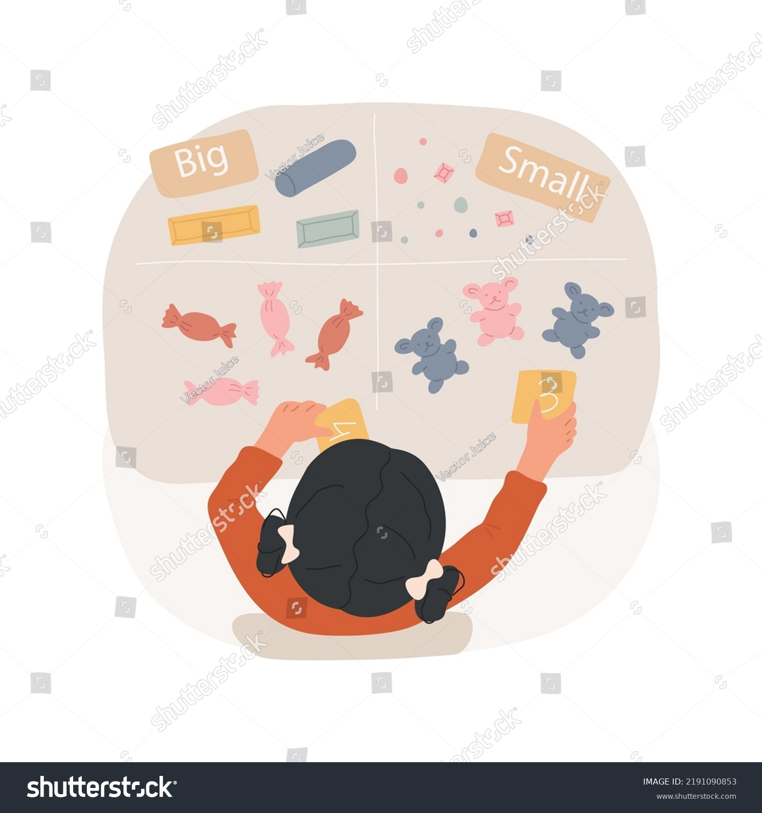 Comparing Counting Objects Isolated Cartoon Vector Stock Vector ... Comparing Counting Objects Isolated Cartoon Vector Stock Vector ...