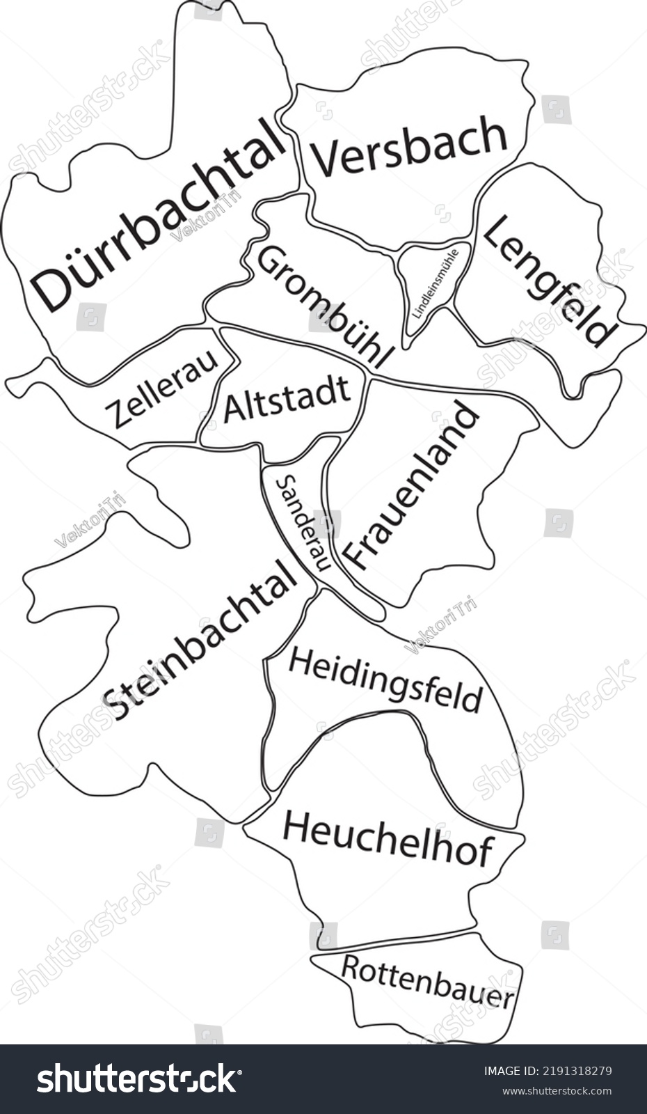 White Flat Vector Administrative Map Germany Stock Vector (Royalty Free ... White Flat Vector Administrative Map Germany Stock Vector (Royalty Free ...