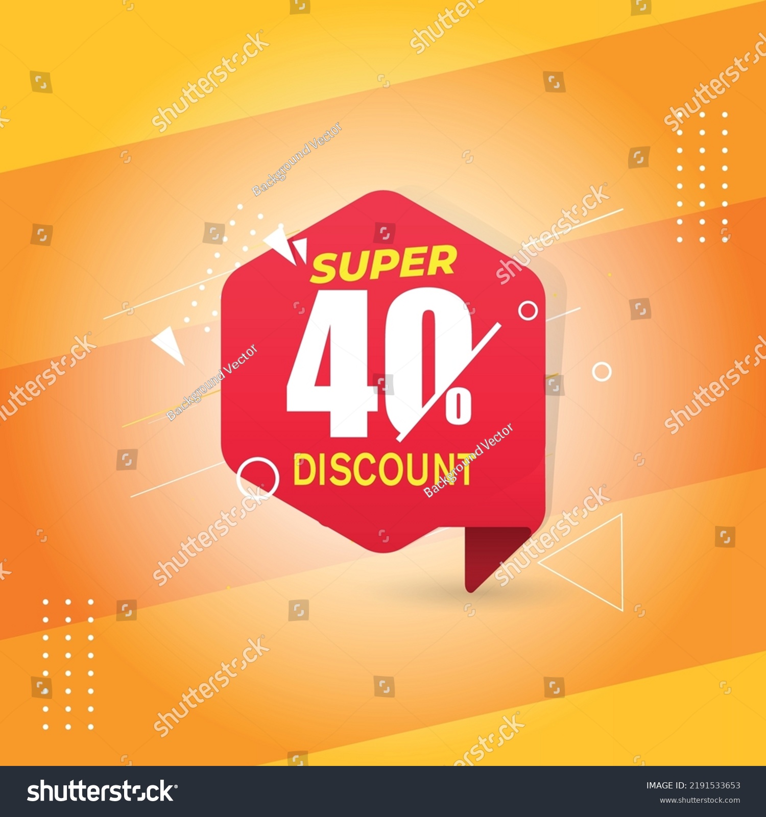Super 40 Percent Discount Sale Price Stock Vector (Royalty Free ... Super 40 Percent Discount Sale Price Stock Vector (Royalty Free ...