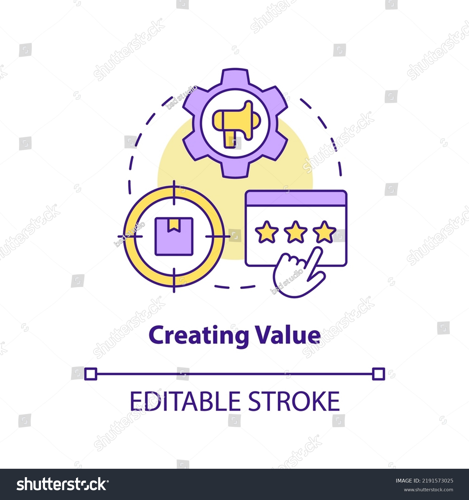 Creating Value Concept Icon Startup Consulting Stock Vector (Royalty ... Creating Value Concept Icon Startup Consulting Stock Vector (Royalty ...