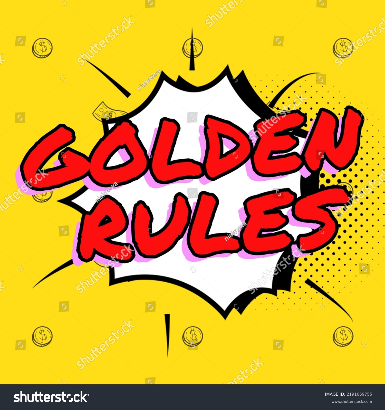 Conceptual Caption Golden Rules Business Idea Stock Illustration ... Conceptual Caption Golden Rules Business Idea Stock Illustration ...