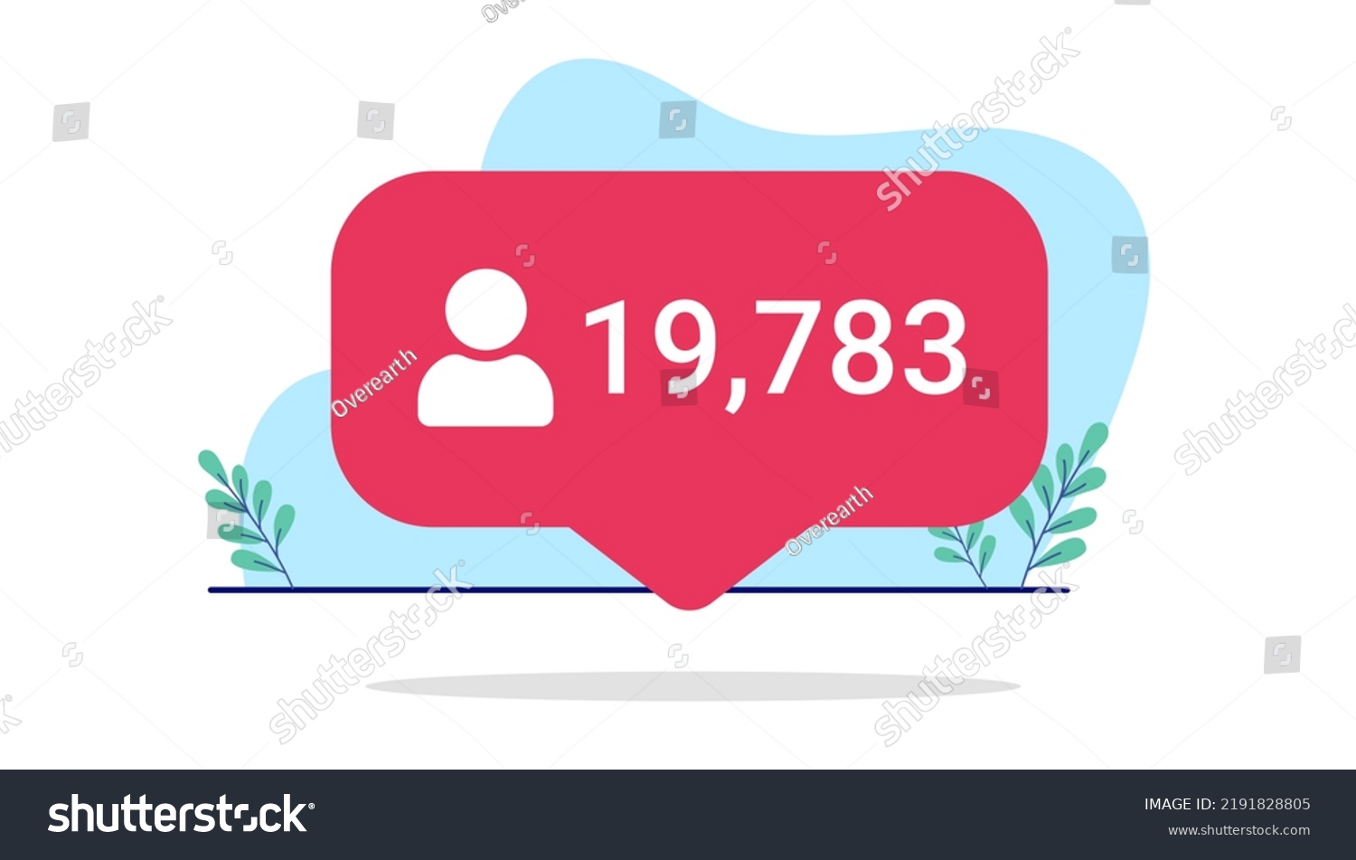 Social Media Followers Vector Illustration Notification Stock Vector ... Social Media Followers Vector Illustration Notification Stock Vector ...