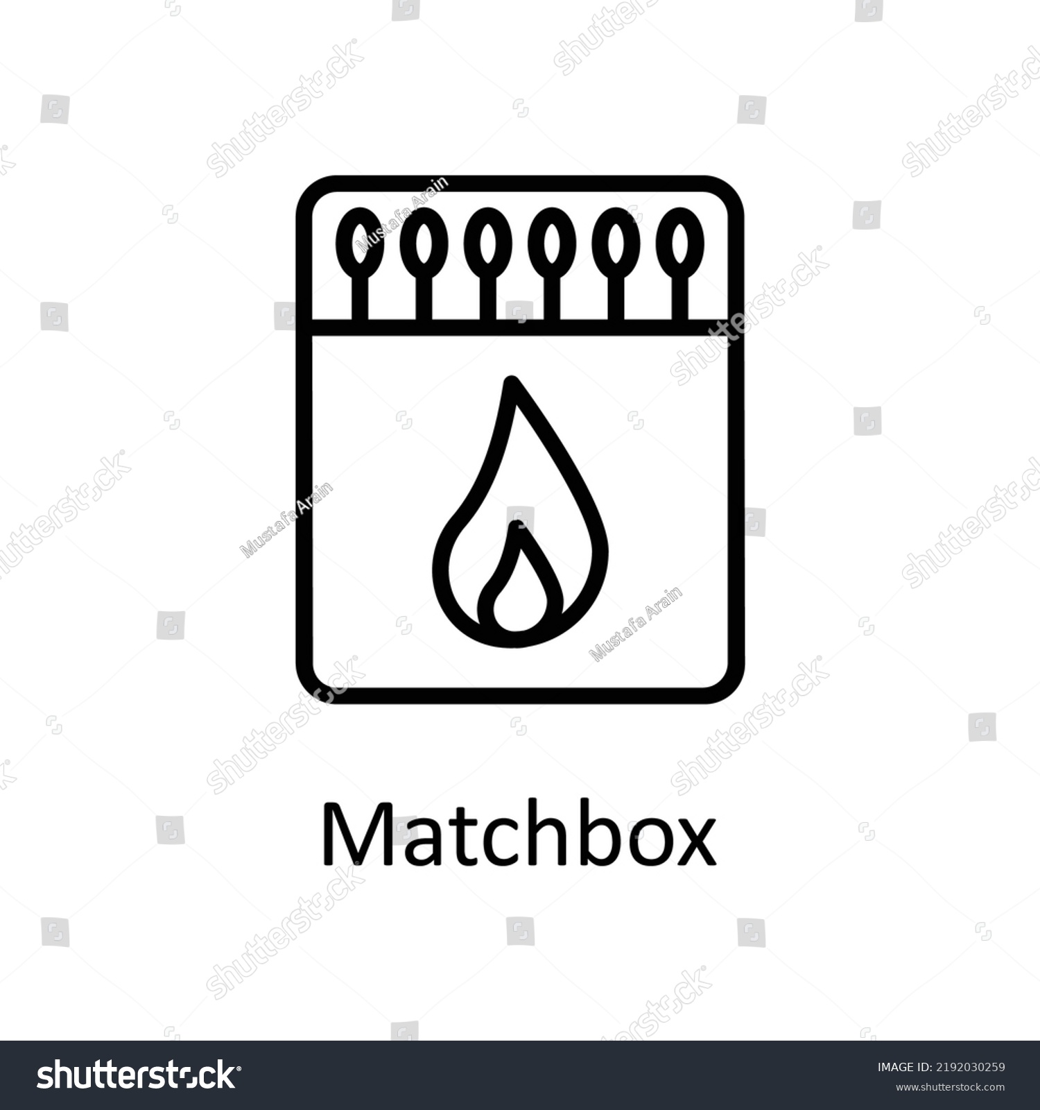 Matchbox Vector Outline Icon Design Illustration Stock Vector (Royalty ... Matchbox Vector Outline Icon Design Illustration Stock Vector (Royalty ...