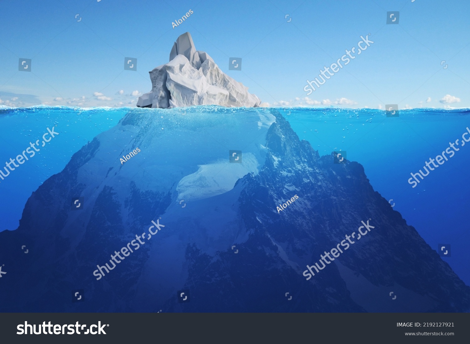 Beautiful Iceberg Hidden Mountain Sea View Stock Photo 2192127921 ... Beautiful Iceberg Hidden Mountain Sea View Stock Photo 2192127921 ...