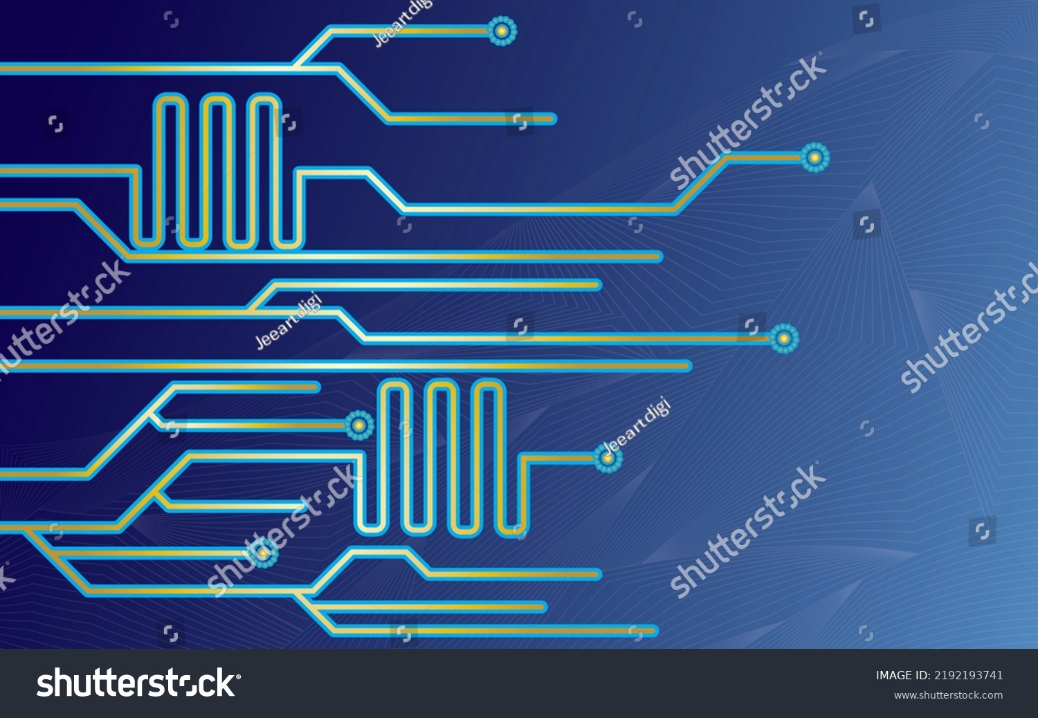 Artificial Intelligence Web Technology Background Stock Vector (Royalty ...