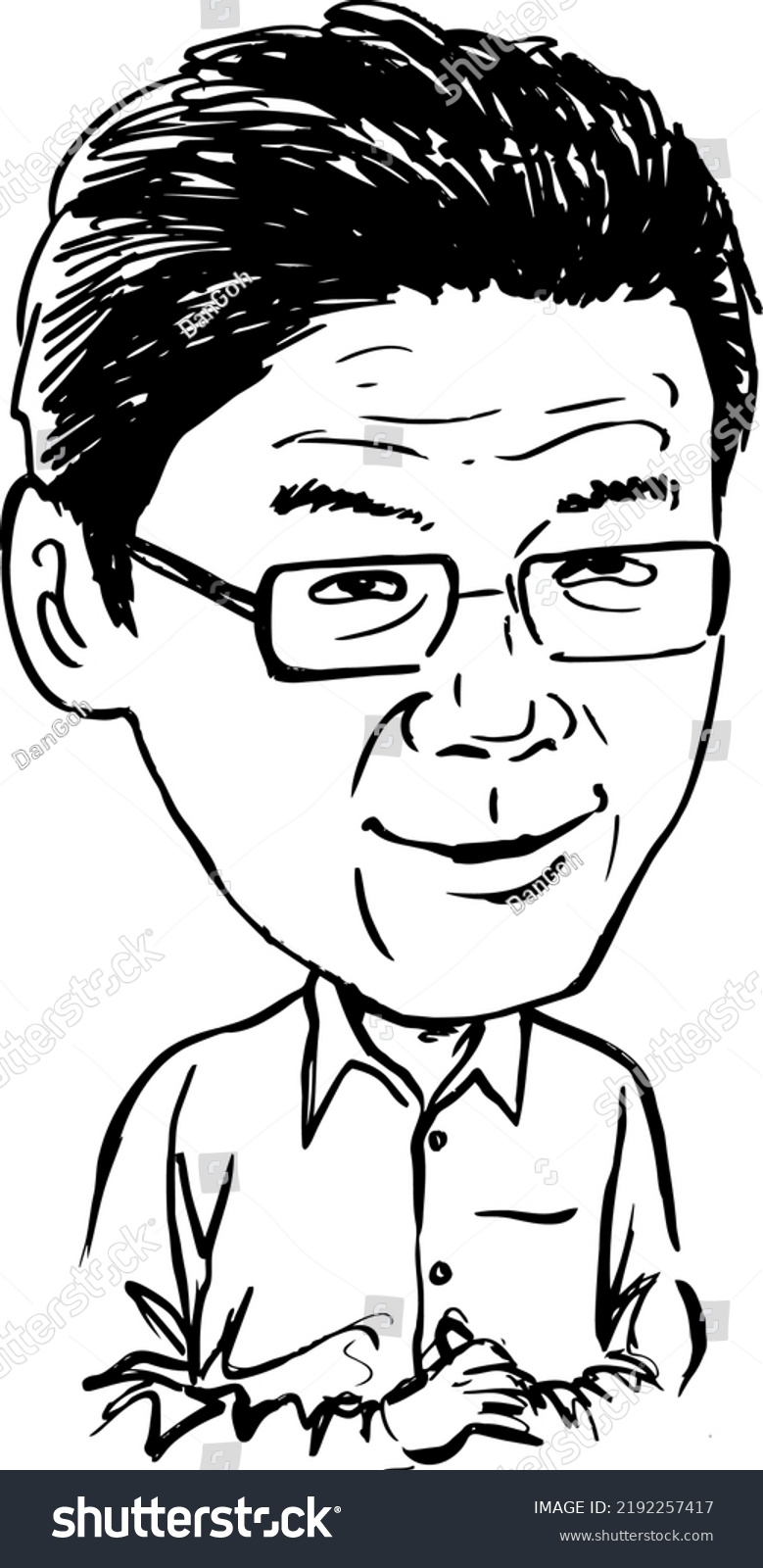 Caricature Lawrence Wong Singaporean Politician Economist Stock Vector ... Caricature Lawrence Wong Singaporean Politician Economist Stock Vector ...
