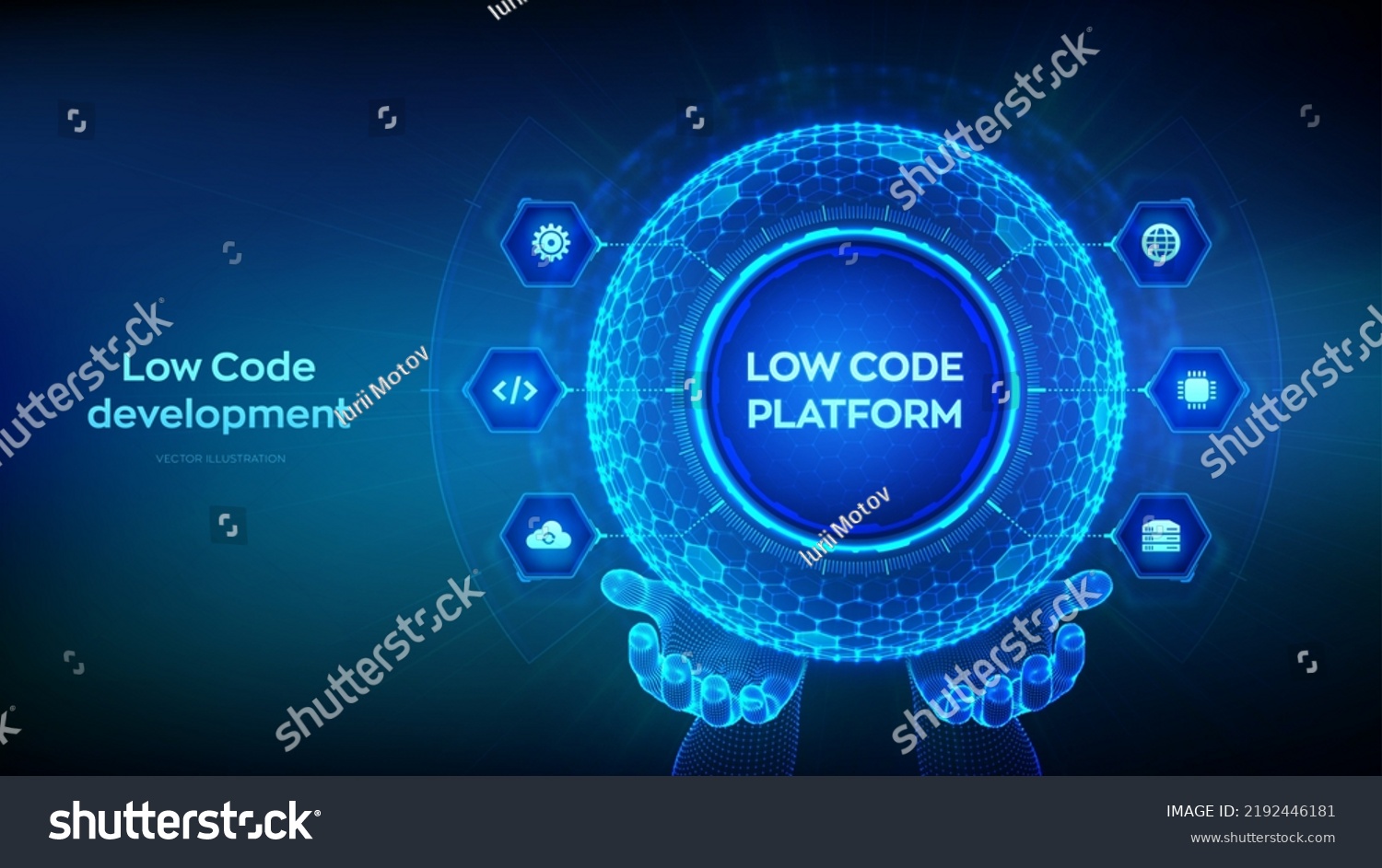Low Code Platform Low Code Development Stock Vector (Royalty Free ...