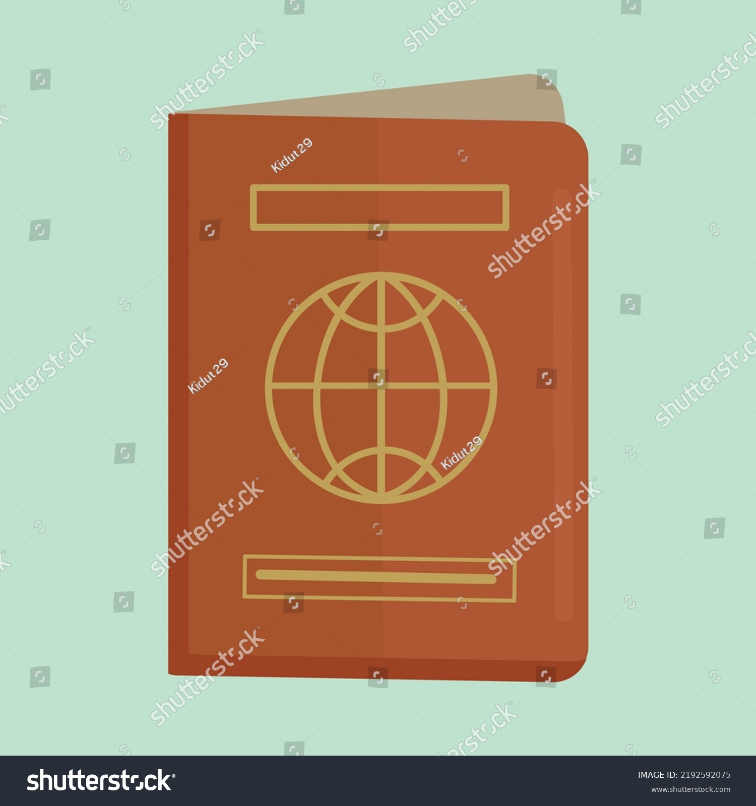Passport Book Clipart Vector Art Stock Vector Royalty Free 2192592075 Shutterstock