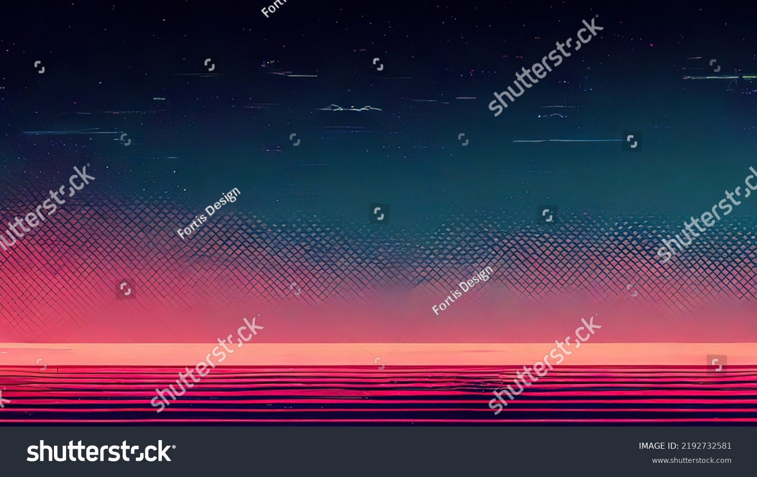 Synthwave Texture Abstract Background Retrowave Vaporwave Stock