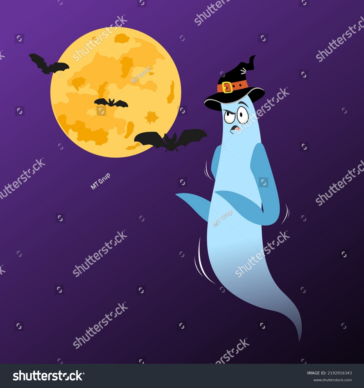 Download Vector Cute Ghost Illustration Suitable Stock Vector Royalty Free 2192916343