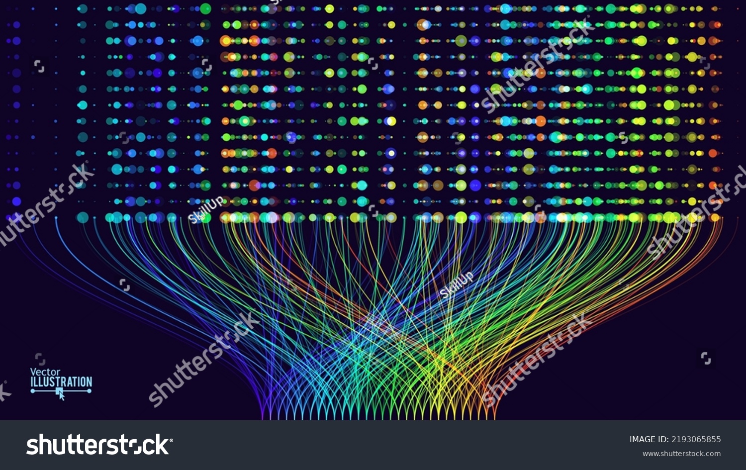 Big Data Machine Learning Algorithms Data Stock Vector Royalty Free