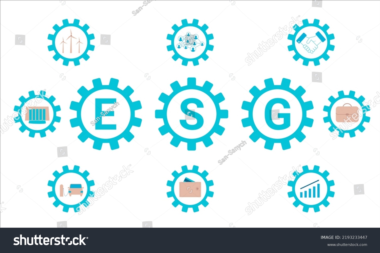 Esg Environment Social Corporate Governance Principles Stock Vector ... Esg Environment Social Corporate Governance Principles Stock Vector ...