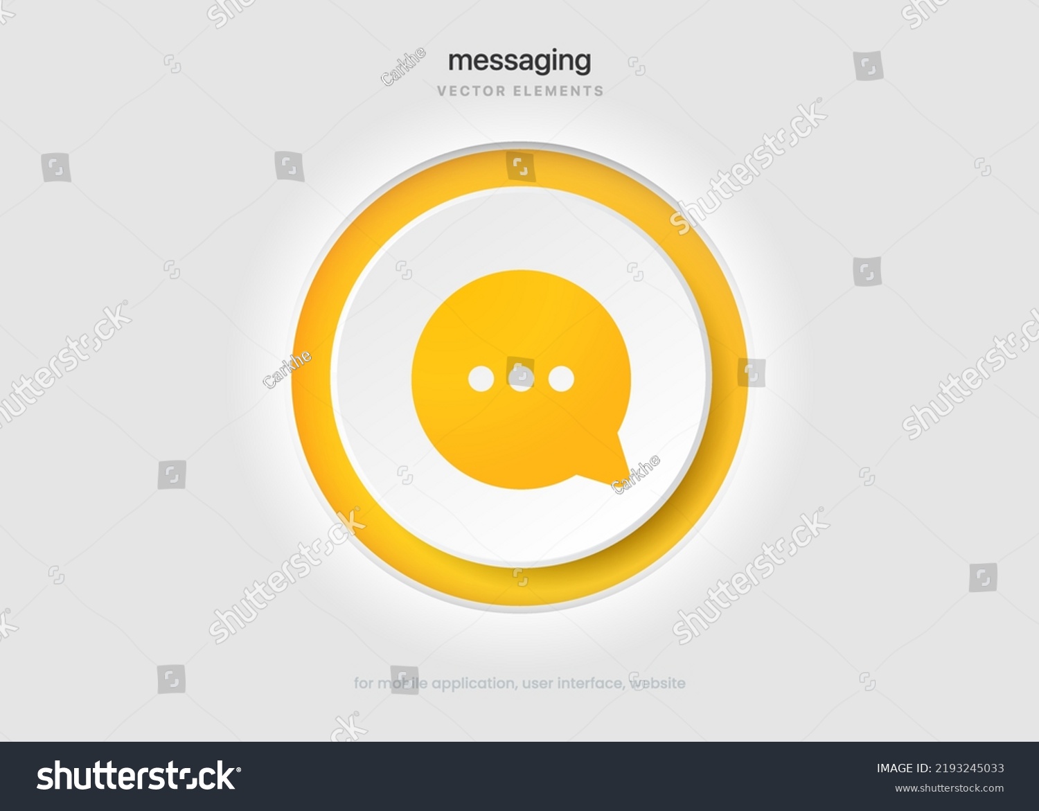 3d Isolated Vector Elements Minimal Modern Stock Vector Royalty Free
