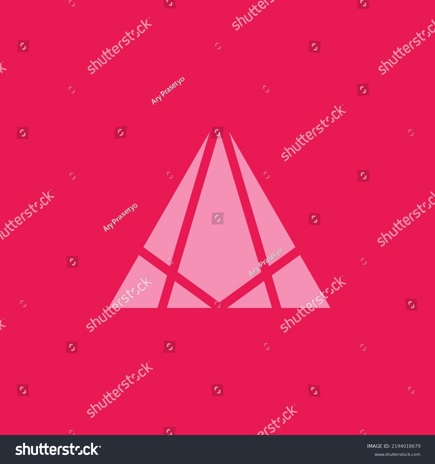 Abstract Pink Colored Triangle Square Compasses Stock Vector Royalty Free 2194018679