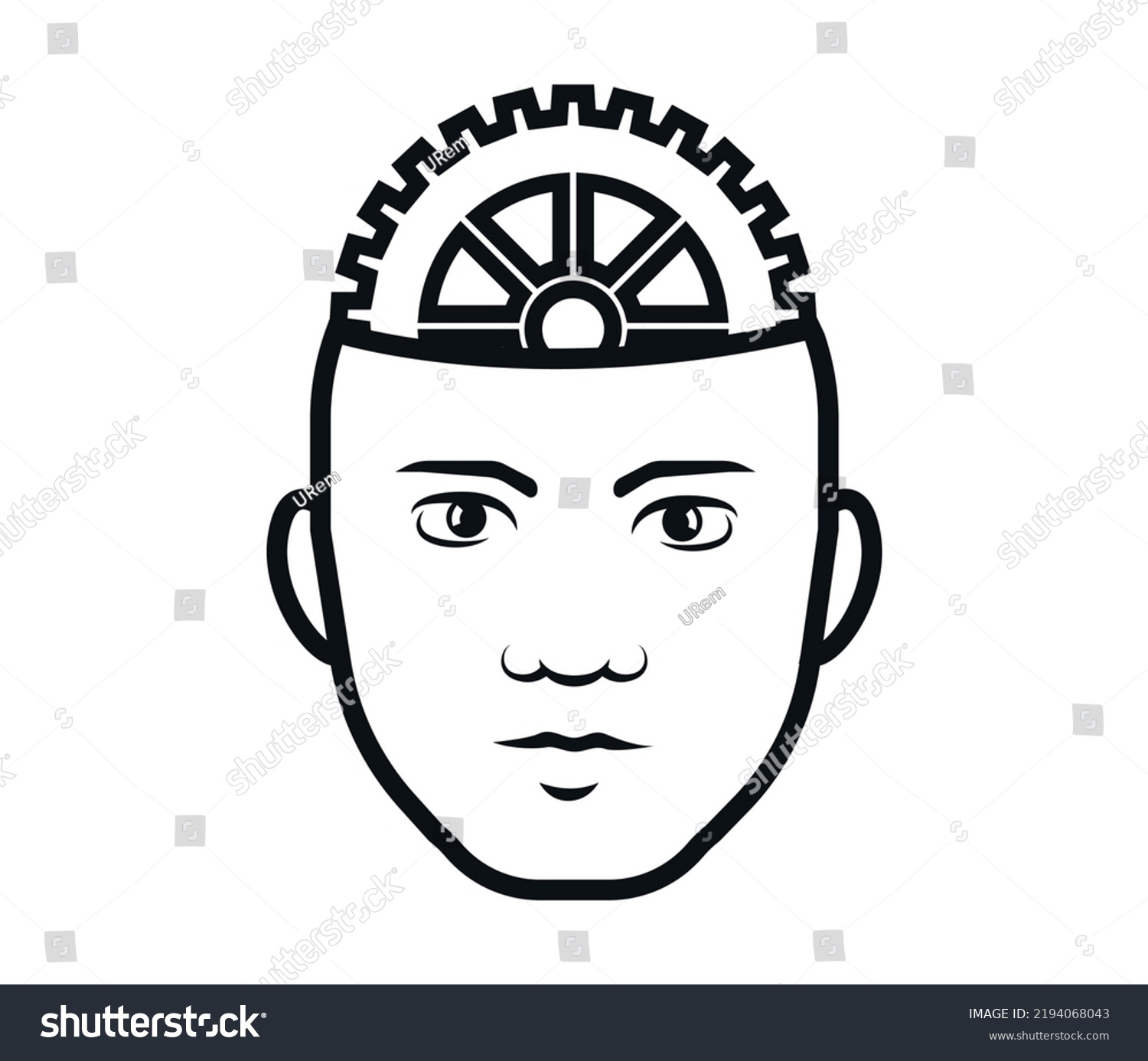 Human Head Gears Vector Illustration Thinking Stock Vector (Royalty ... Human Head Gears Vector Illustration Thinking Stock Vector (Royalty ...