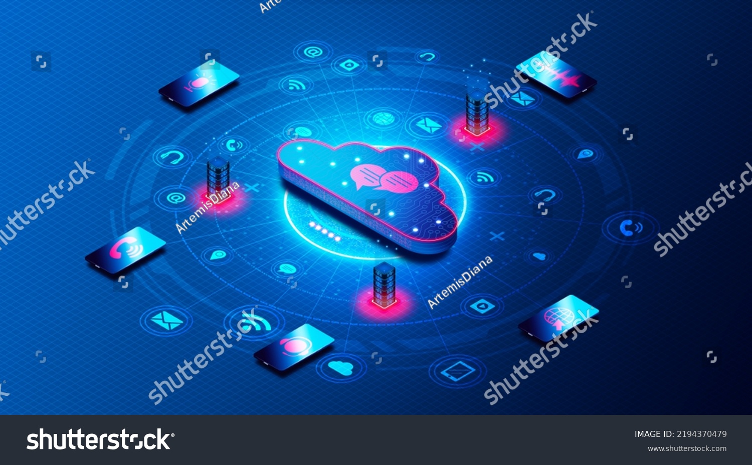 Communications Platform Service Concept Cpaas Cloud Stock Illustration ... Communications Platform Service Concept Cpaas Cloud Stock Illustration ...