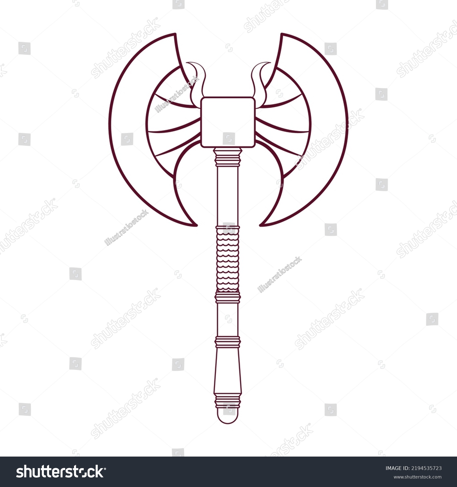 Isolated Draw Gun Heraldry Vector Illustration Stock Vector Royalty Free 2194535723 Shutterstock