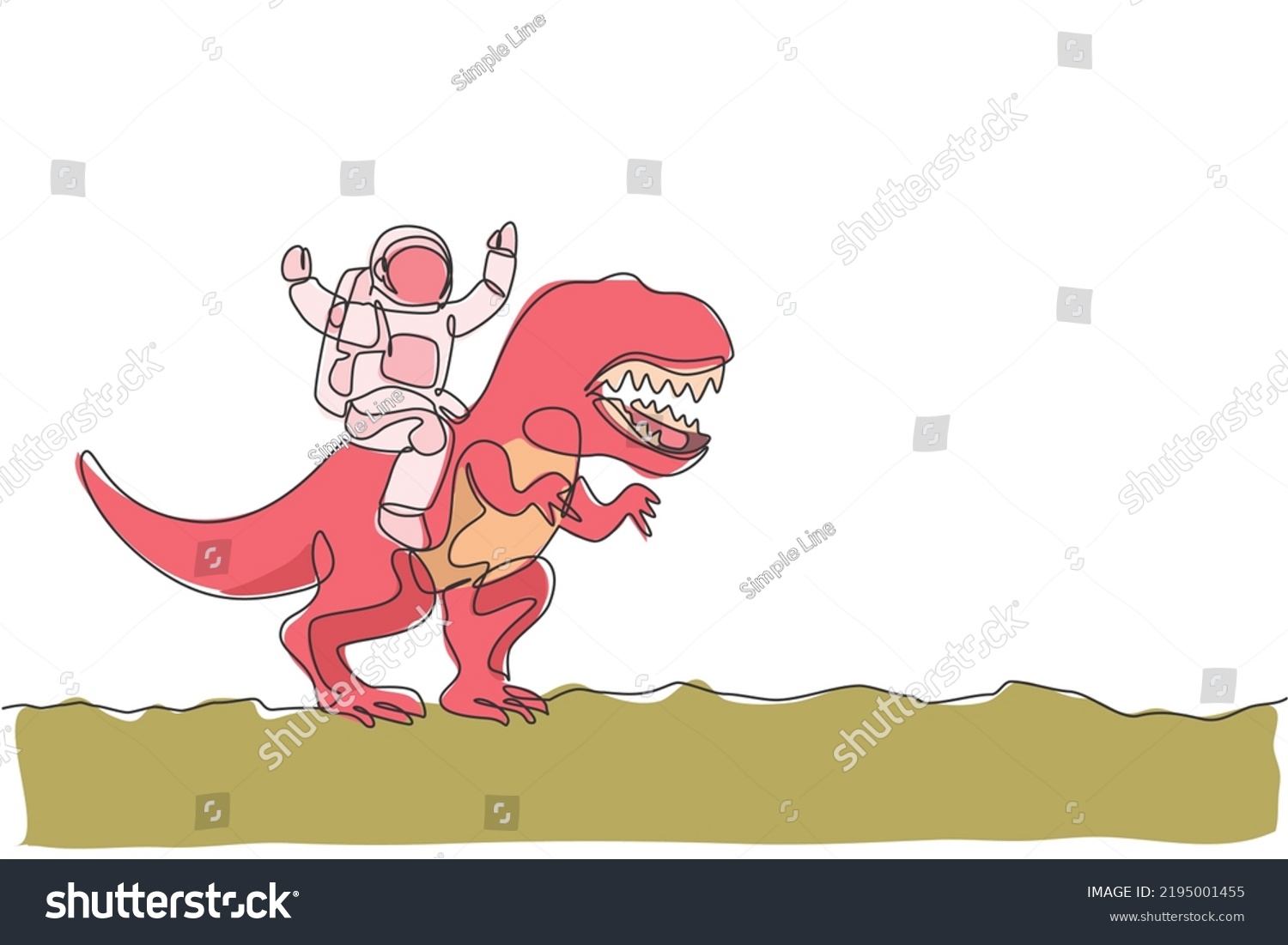 Single Continuous Line Drawing Cosmonaut Spacesuit Stock Vector ... Single Continuous Line Drawing Cosmonaut Spacesuit Stock Vector ...