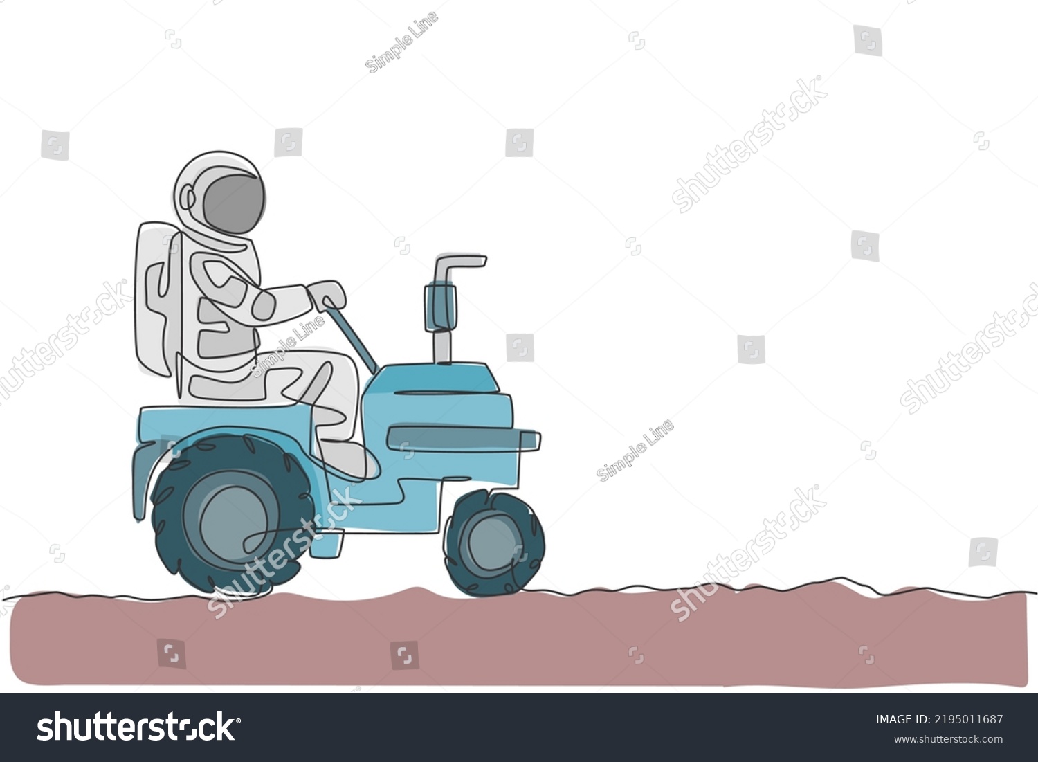 Single Continuous Line Drawing Cosmonaut Riding Stock Vector (Royalty ... Single Continuous Line Drawing Cosmonaut Riding Stock Vector (Royalty ...