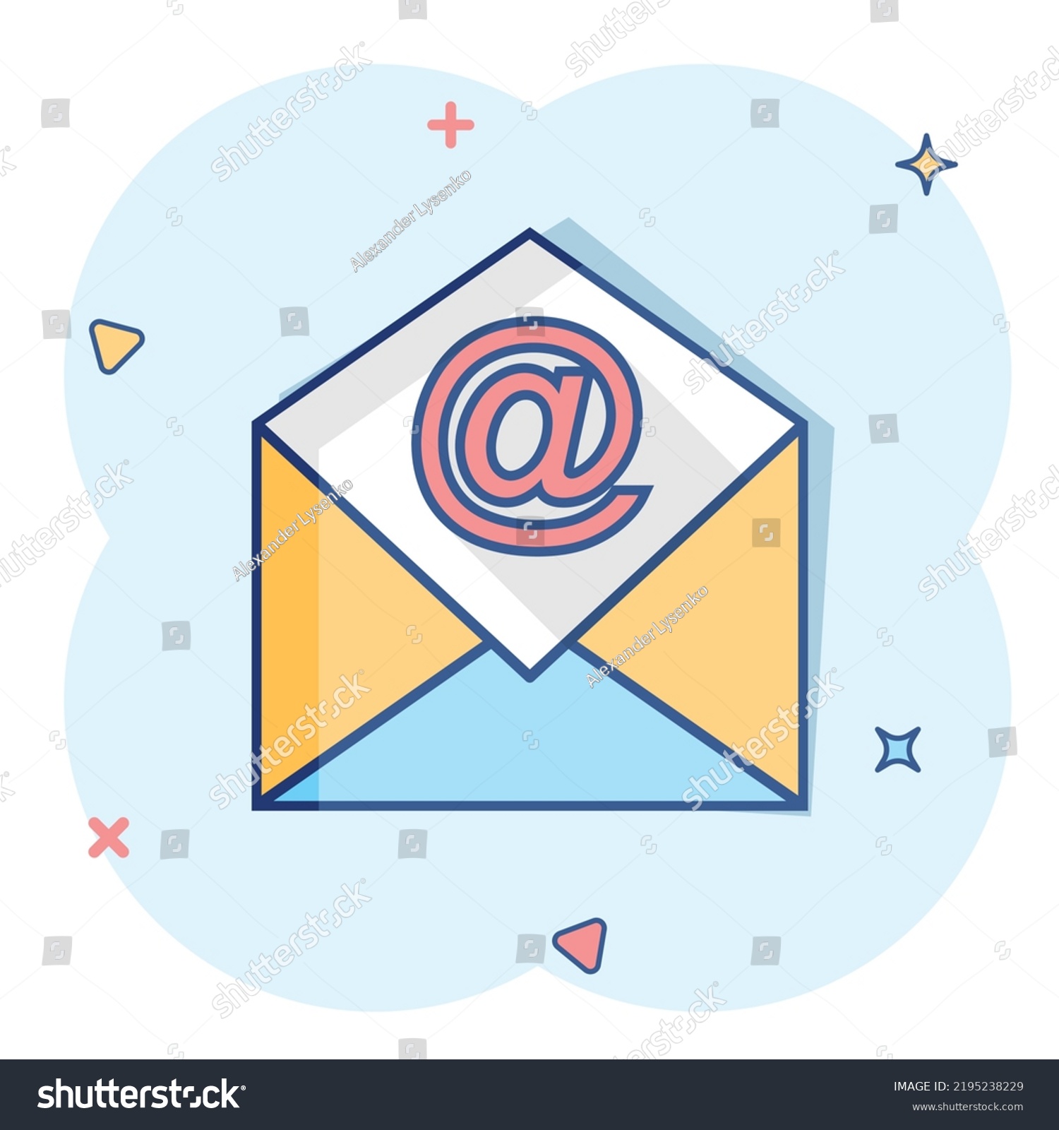 Vector Cartoon Mail Envelope Icon Comic Stock Vector (Royalty Free ... Vector Cartoon Mail Envelope Icon Comic Stock Vector (Royalty Free ...