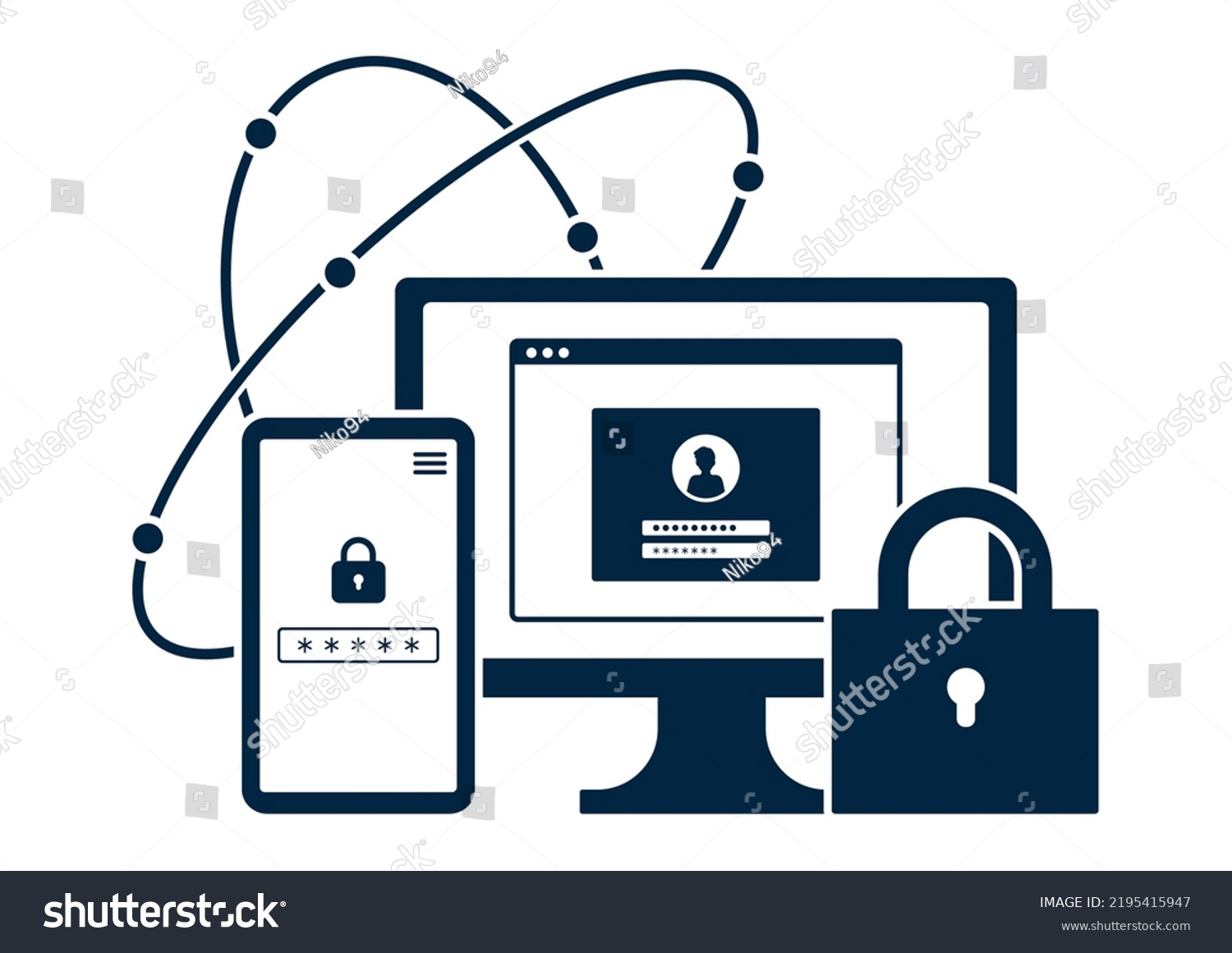 Concept Illustration Twofactor Authentication Twostep Authentication
