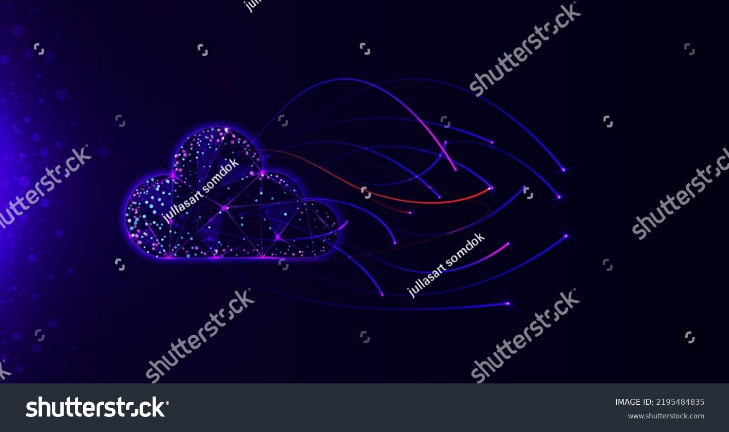 Multiple Cloud Symbol Vector Illustration 2d Stock Vector (Royalty Free ...