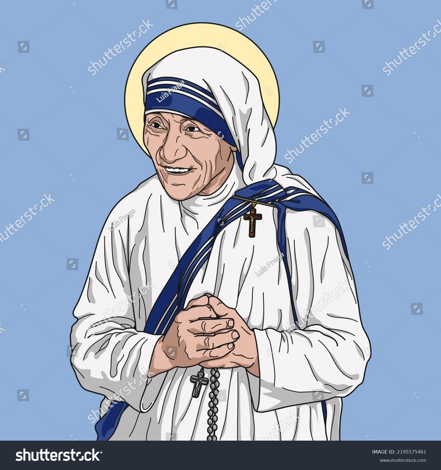 Saint Mother Teresa Calcutta Colored Vector Stock Vector (Royalty Free ... Saint Mother Teresa Calcutta Colored Vector Stock Vector (Royalty Free ...