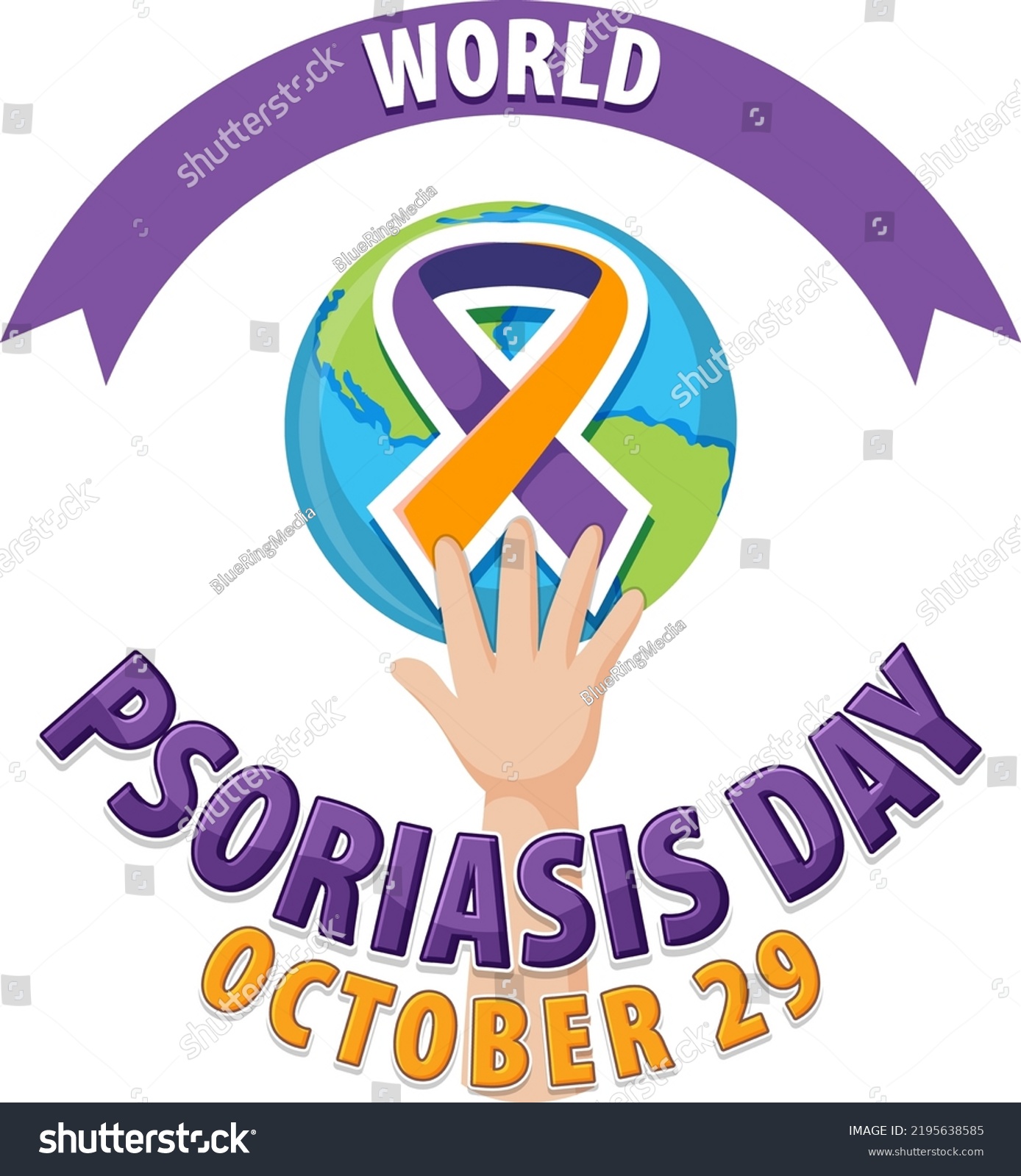 World Psoriasis Day Poster Illustration Stock Vector Royalty Free