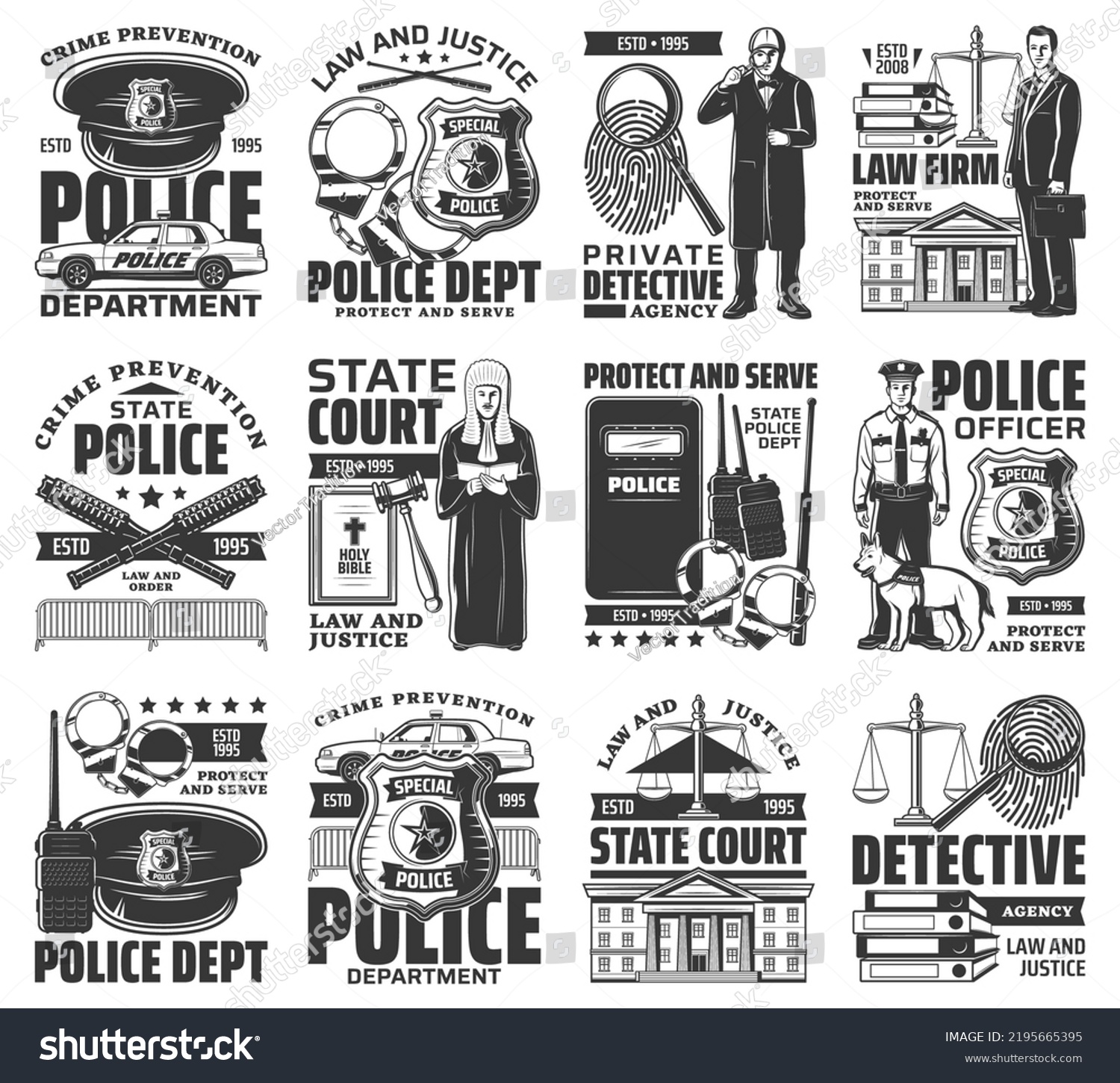 Law Order Vector Icons State Court Stock Vector (Royalty Free ... Law Order Vector Icons State Court Stock Vector (Royalty Free ...