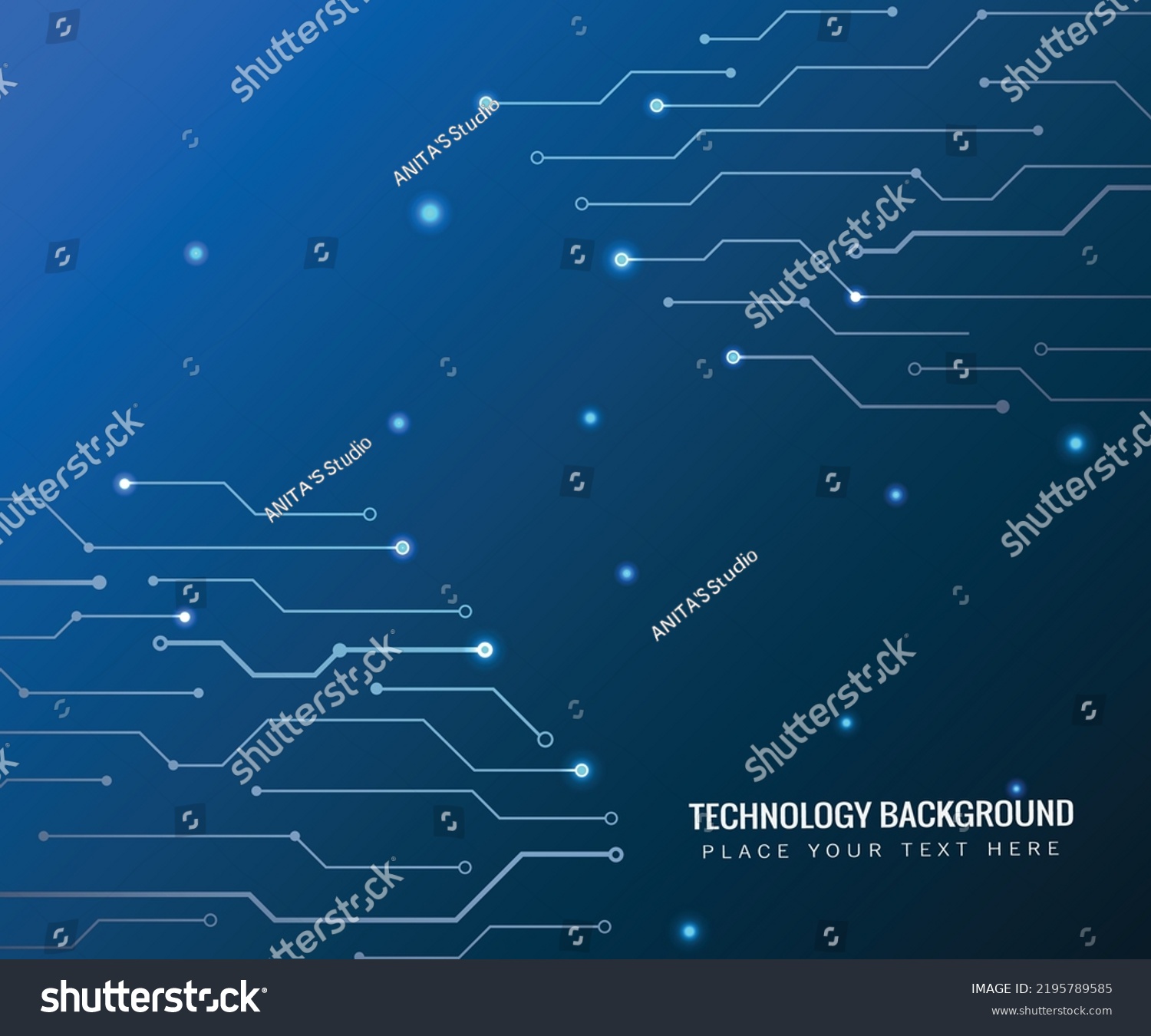 Abstract Cybernetic Vector Background Circuit Boarding Stock Vector