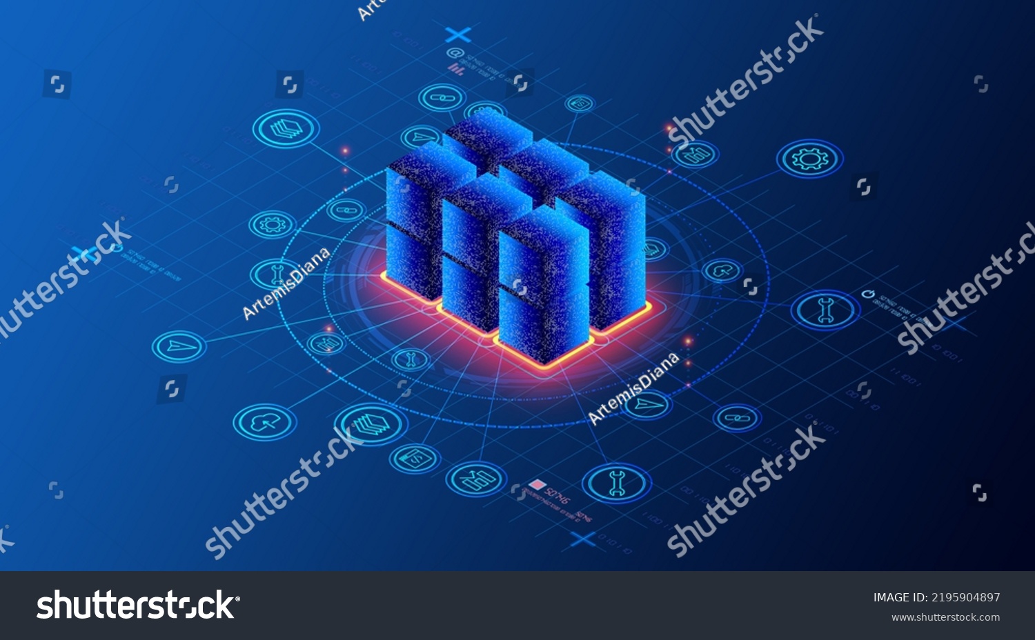 Application Data Storage Database Management System Stock Illustration ... Application Data Storage Database Management System Stock Illustration ...