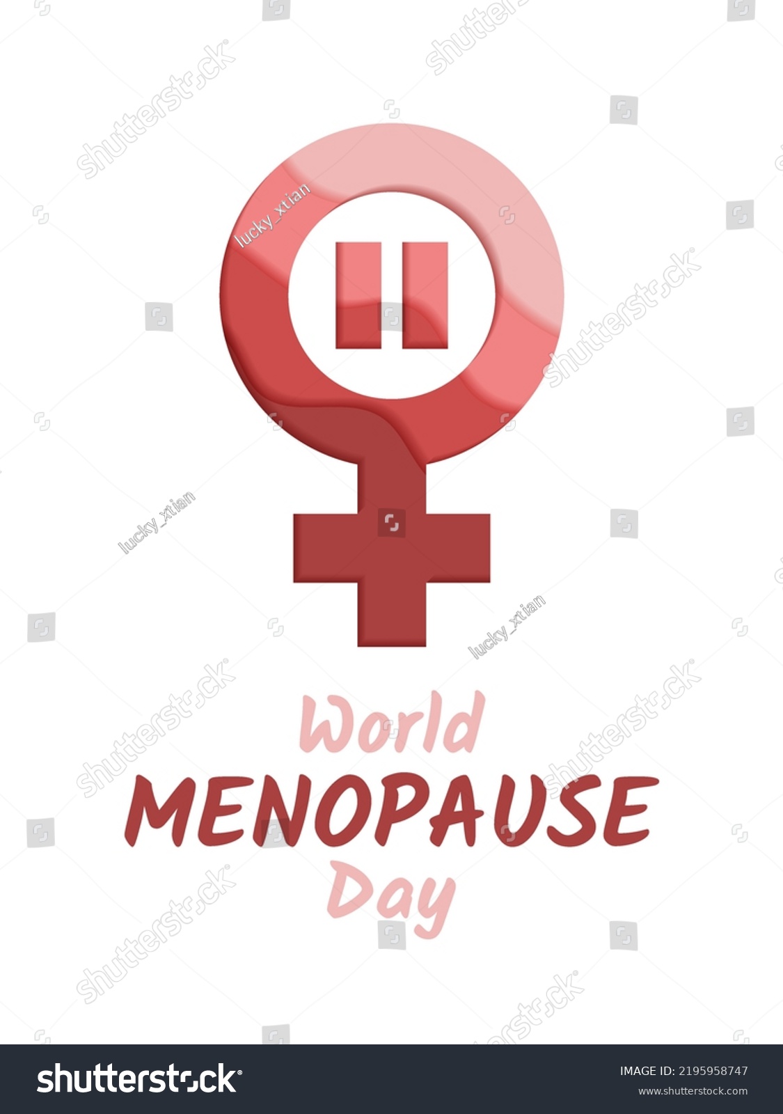 World Menopause Day Poster Female Fertility Stock Vector Royalty Free