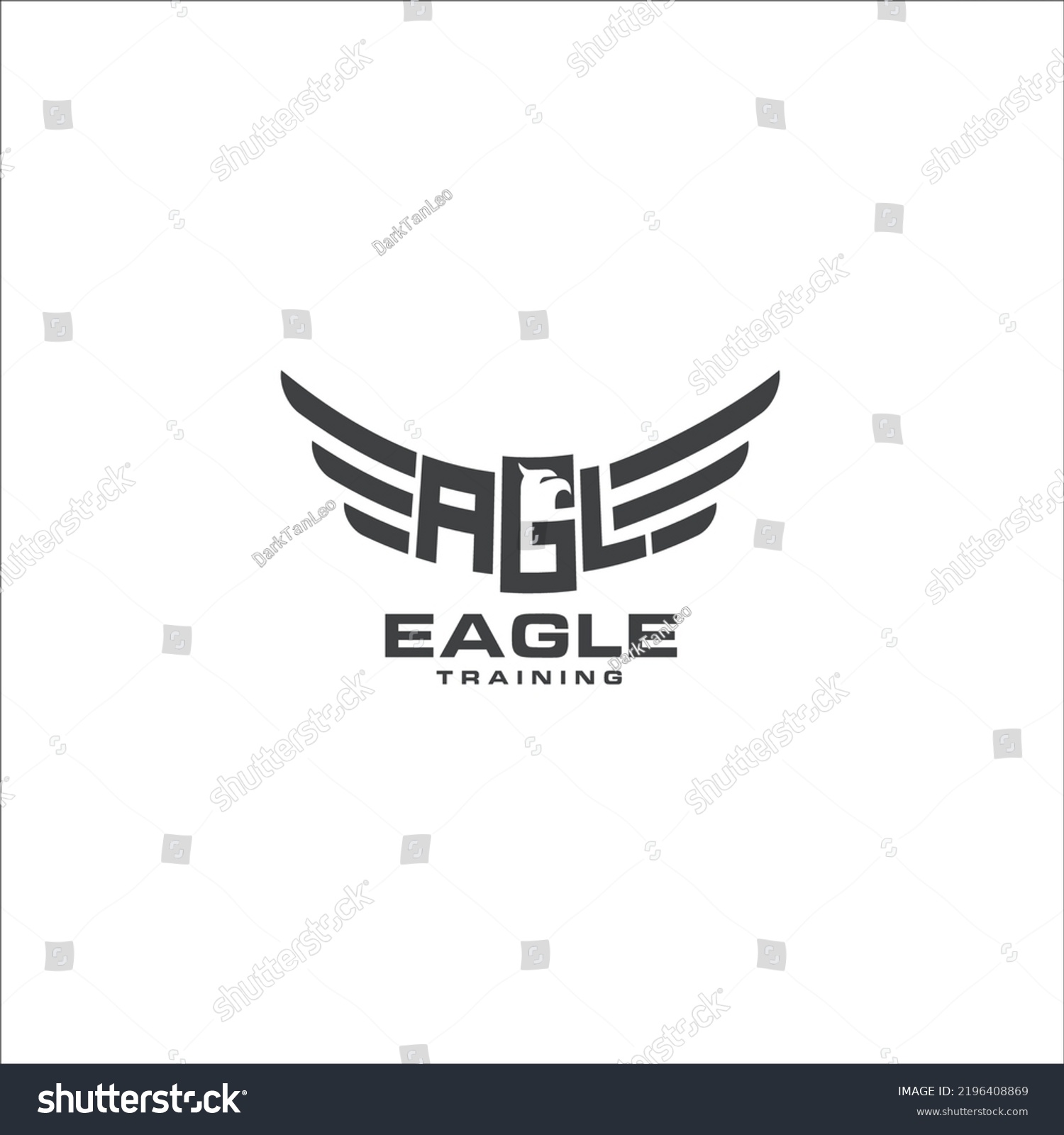 Eagle Shape Vector Logo Concept Stock Vector (Royalty Free) 2196408869 ...