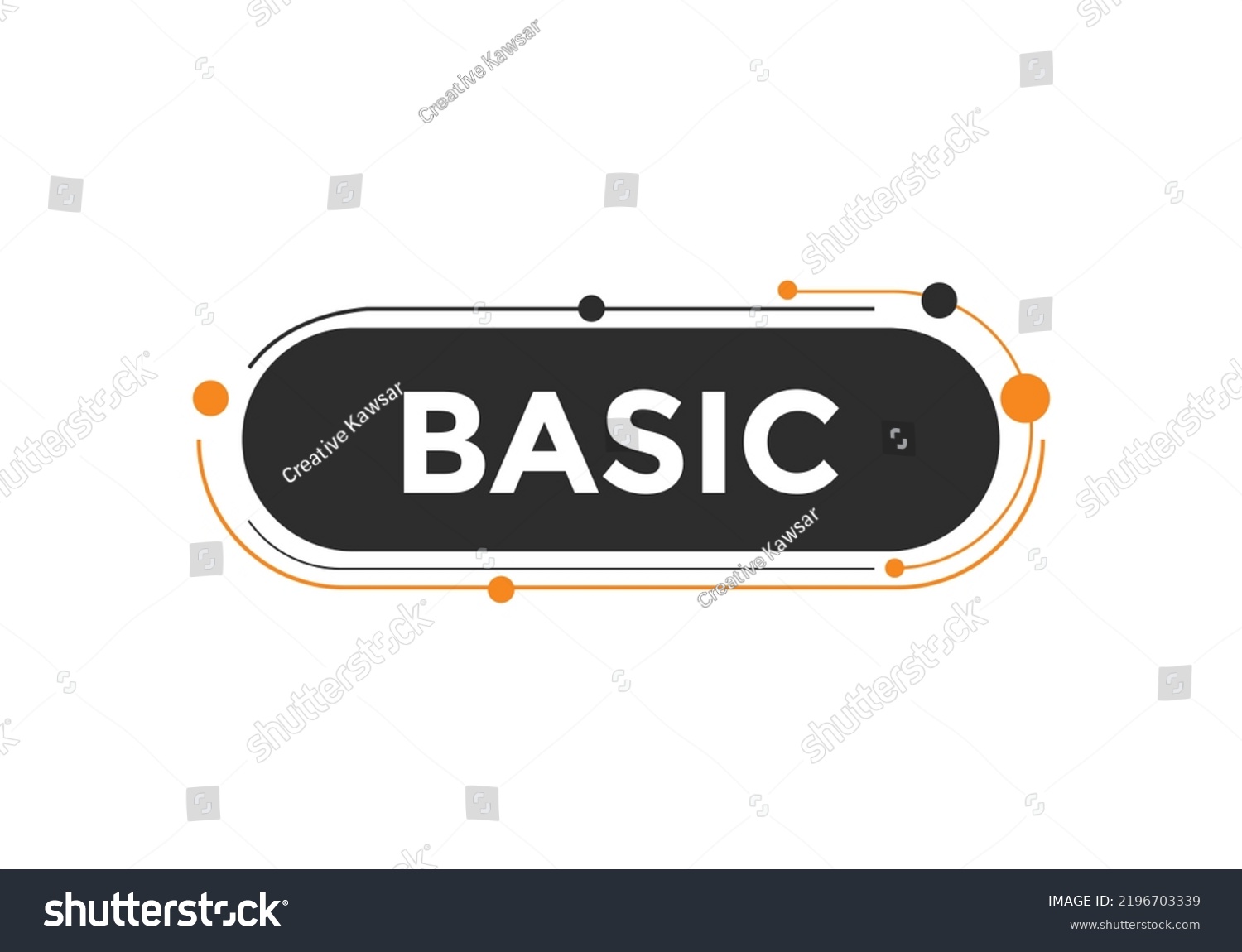 Basic Text Button Speech Bubble Basic Stock Vector (Royalty Free ...