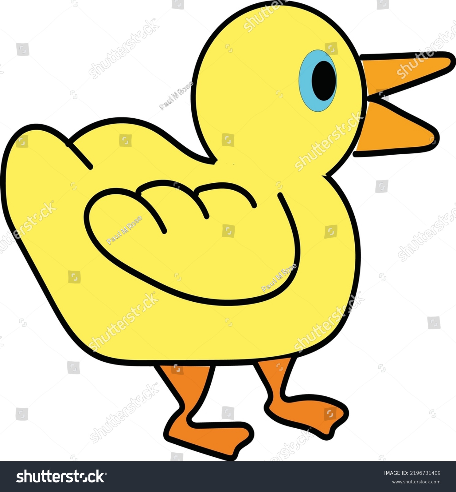 Duck Cartoon Basic Vector Image Stock Vector (Royalty Free) 2196731409 ...