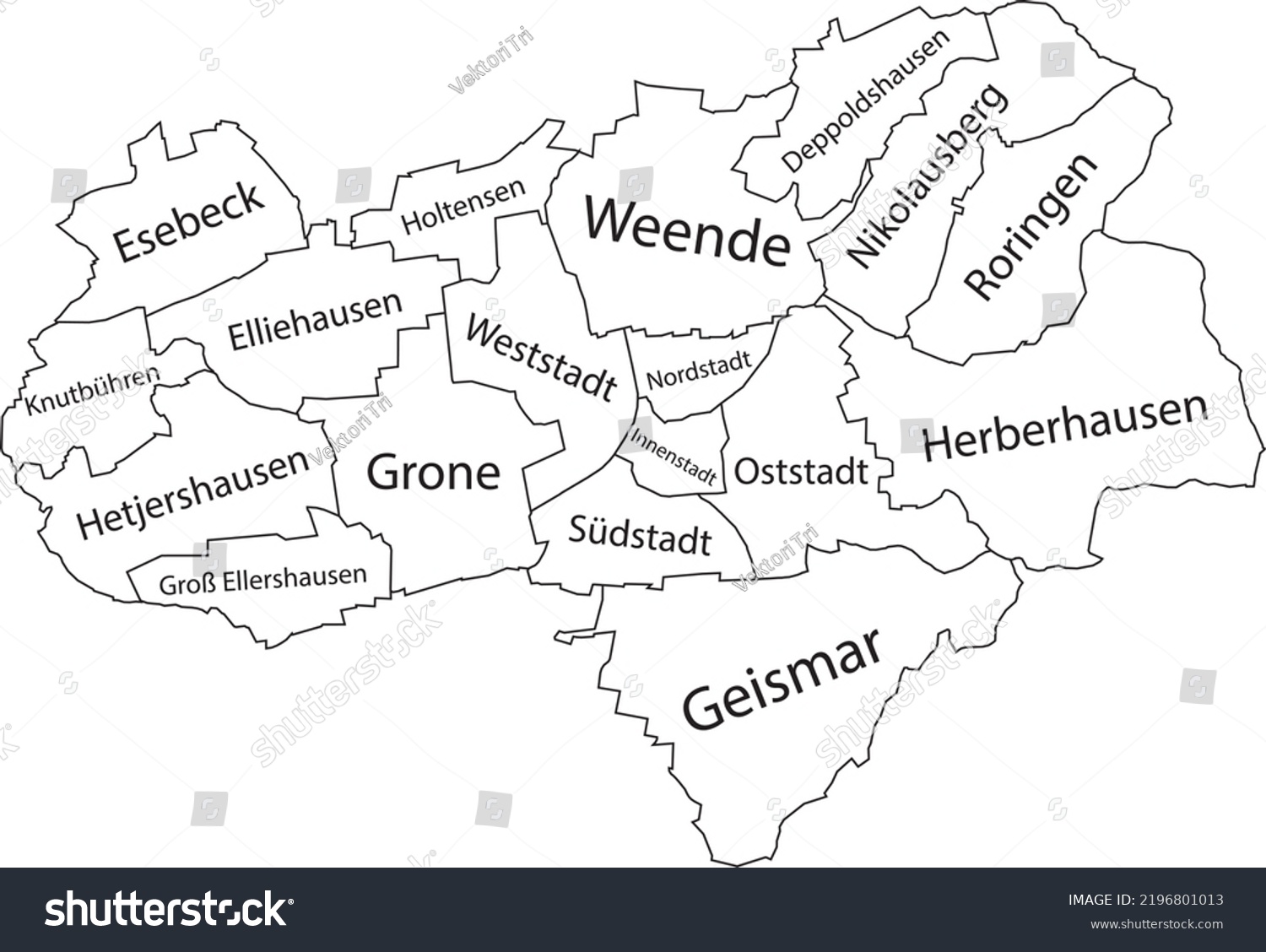 White Flat Vector Administrative Map Germany Stock Vector (Royalty Free ... White Flat Vector Administrative Map Germany Stock Vector (Royalty Free ...