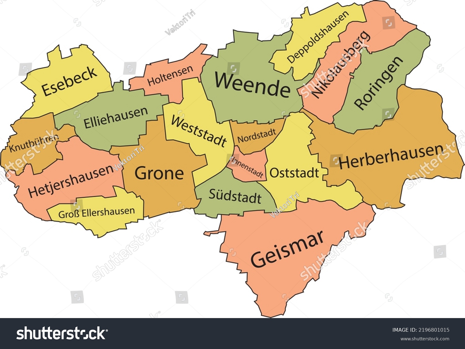 Pastel Flat Vector Administrative Map Germany Stock Vector (Royalty ... Pastel Flat Vector Administrative Map Germany Stock Vector (Royalty ...