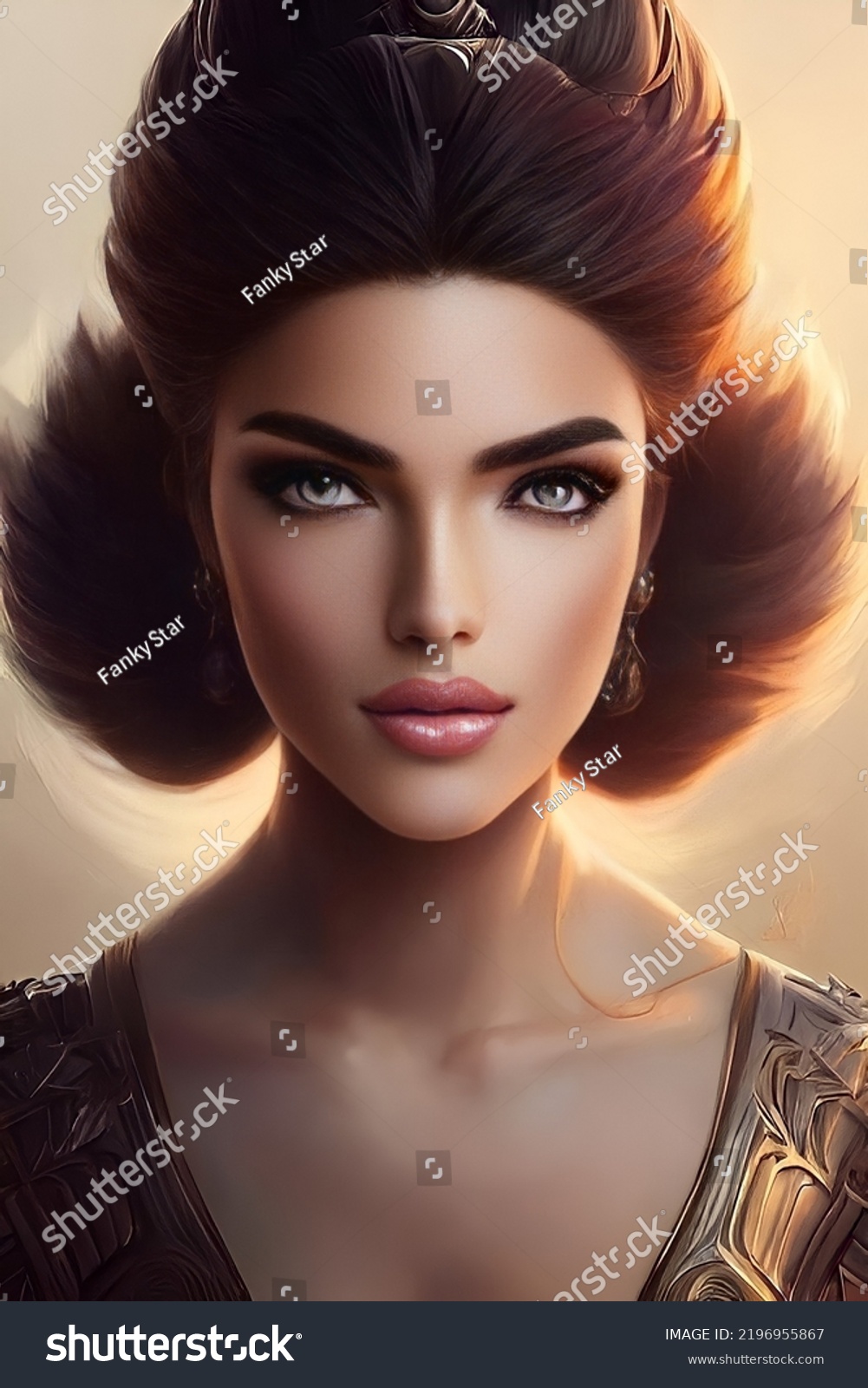 English European White Girl Futuristic Look Stock Illustration ... English European White Girl Futuristic Look Stock Illustration ...
