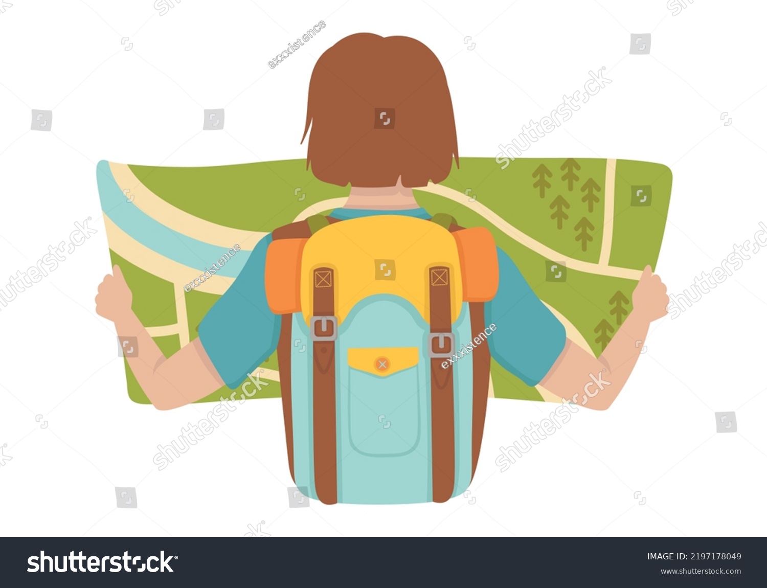 Doodle Flat Clipart Woman Traveler Map Stock Vector (Royalty Free ... Doodle Flat Clipart Woman Traveler Map Stock Vector (Royalty Free ...
