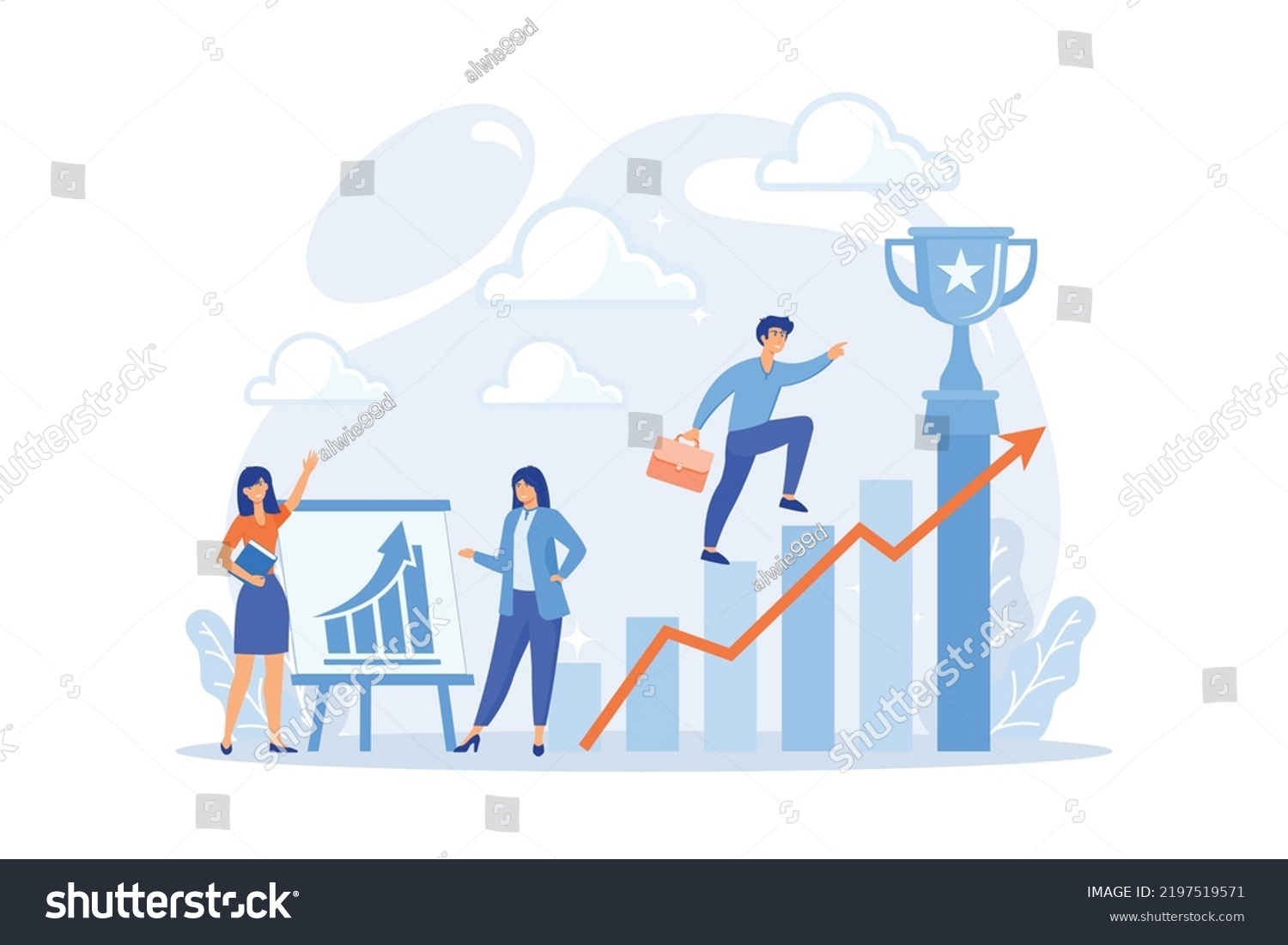 Job Promotion Flat Vector Illustration Business Stock Vector (Royalty ... Job Promotion Flat Vector Illustration Business Stock Vector (Royalty ...