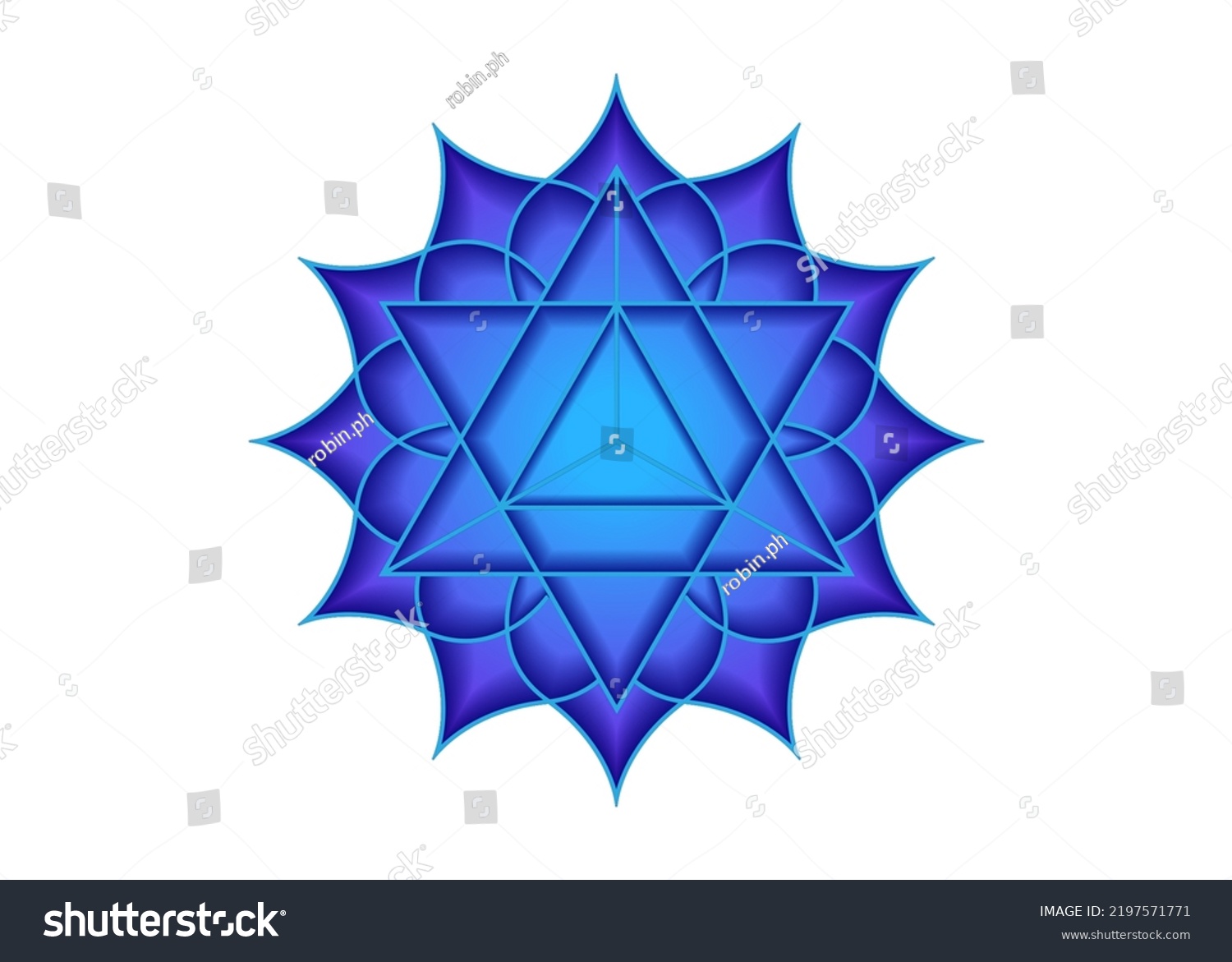 Sacred Geometry Mystical Symbol Merkabah Fifth เวกเตอร์สต็อก ปลอดค่าลิขสิทธิ์ 2197571771