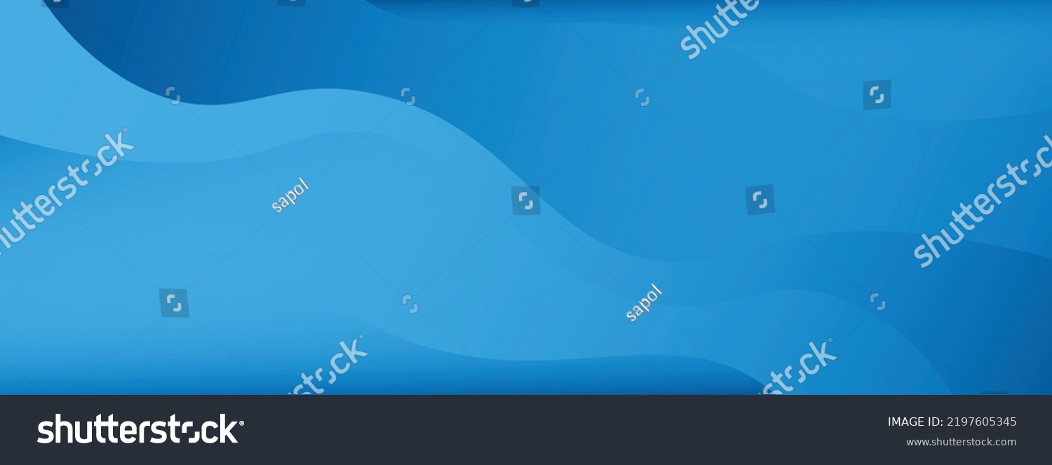 Blue Abstract Wave Background Banner Vector Stock Vector (Royalty Free ...