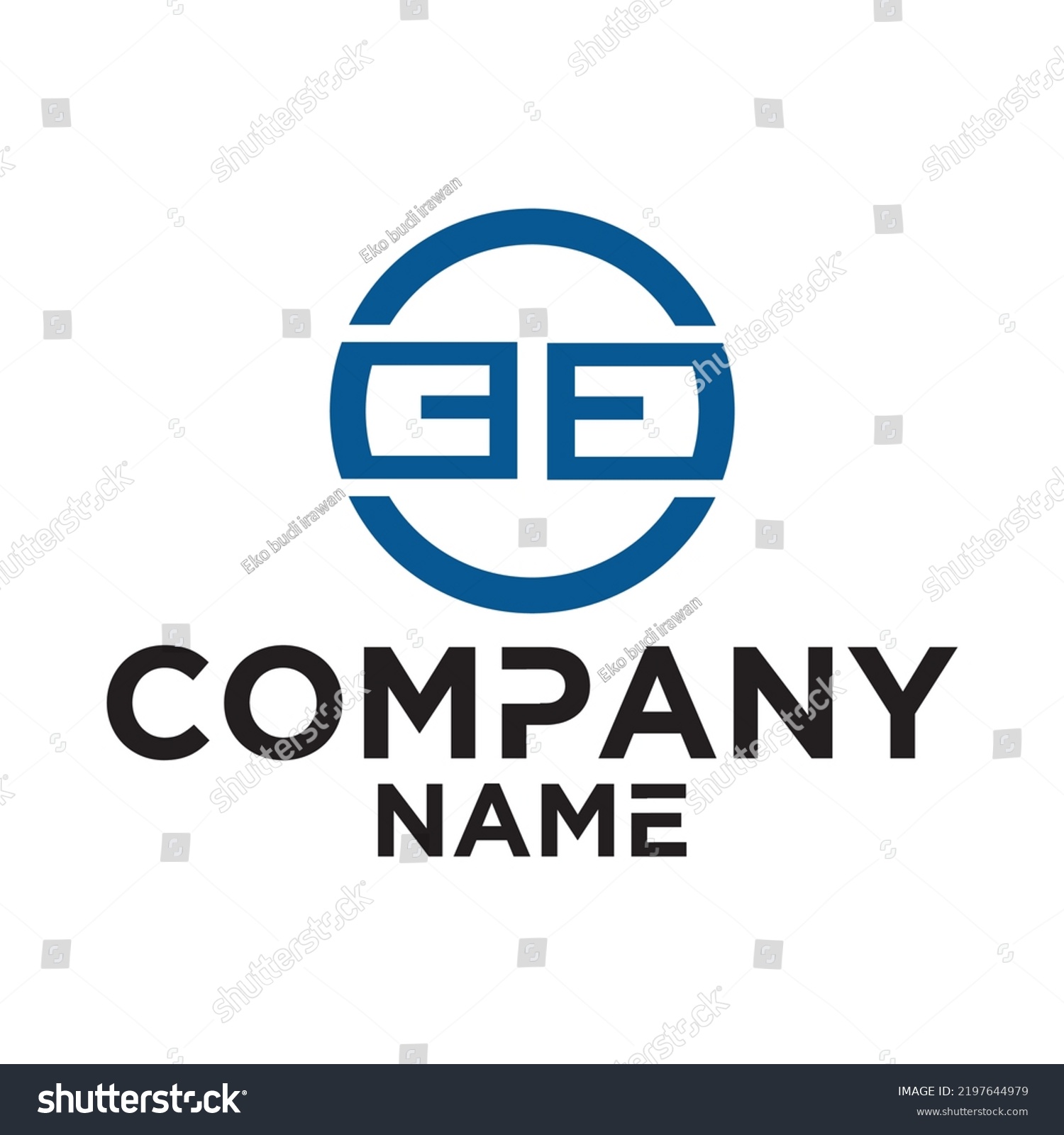 Initial Letter E E Logo Vector Stock Vector (Royalty Free) 2197644979 ...