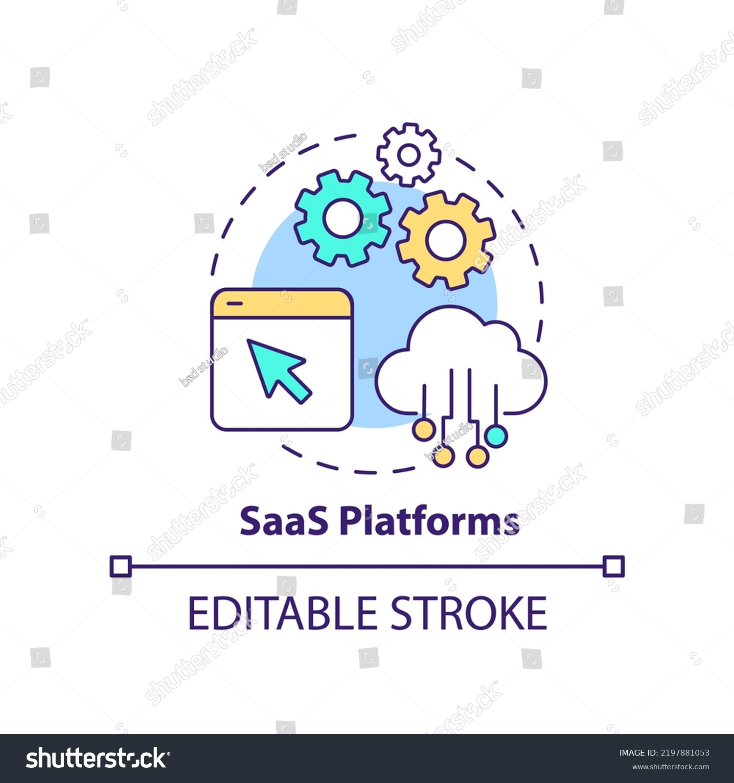 Saas Platforms Concept Icon Software Service Stock Vector (Royalty Free ... Saas Platforms Concept Icon Software Service Stock Vector (Royalty Free ...