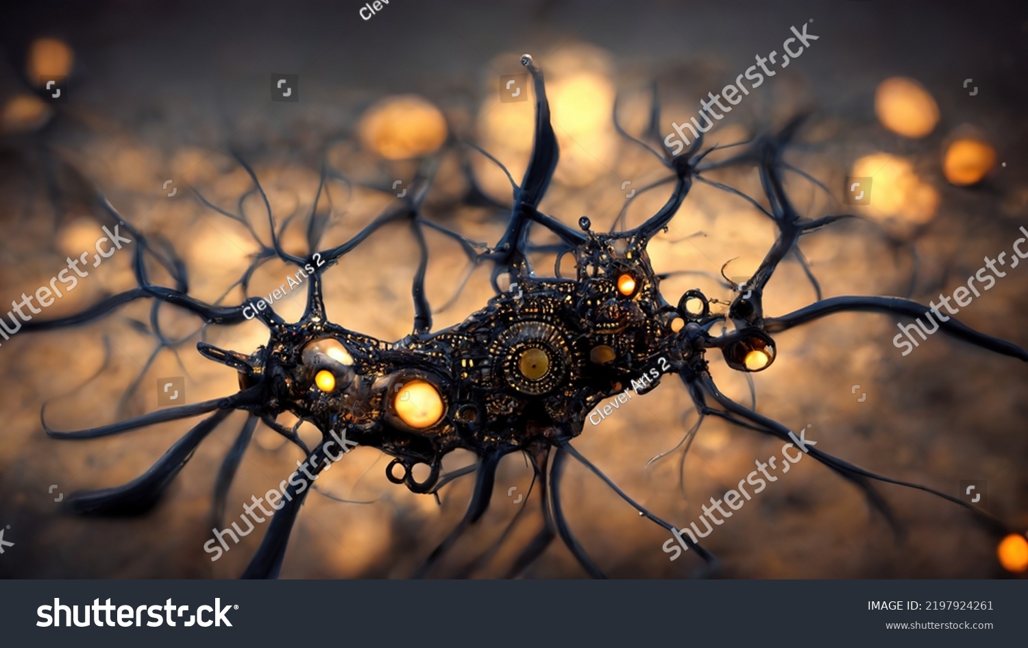 Glowing Neurons Restoring Brain Functions Forming Stock Illustration 2197924261 Shutterstock