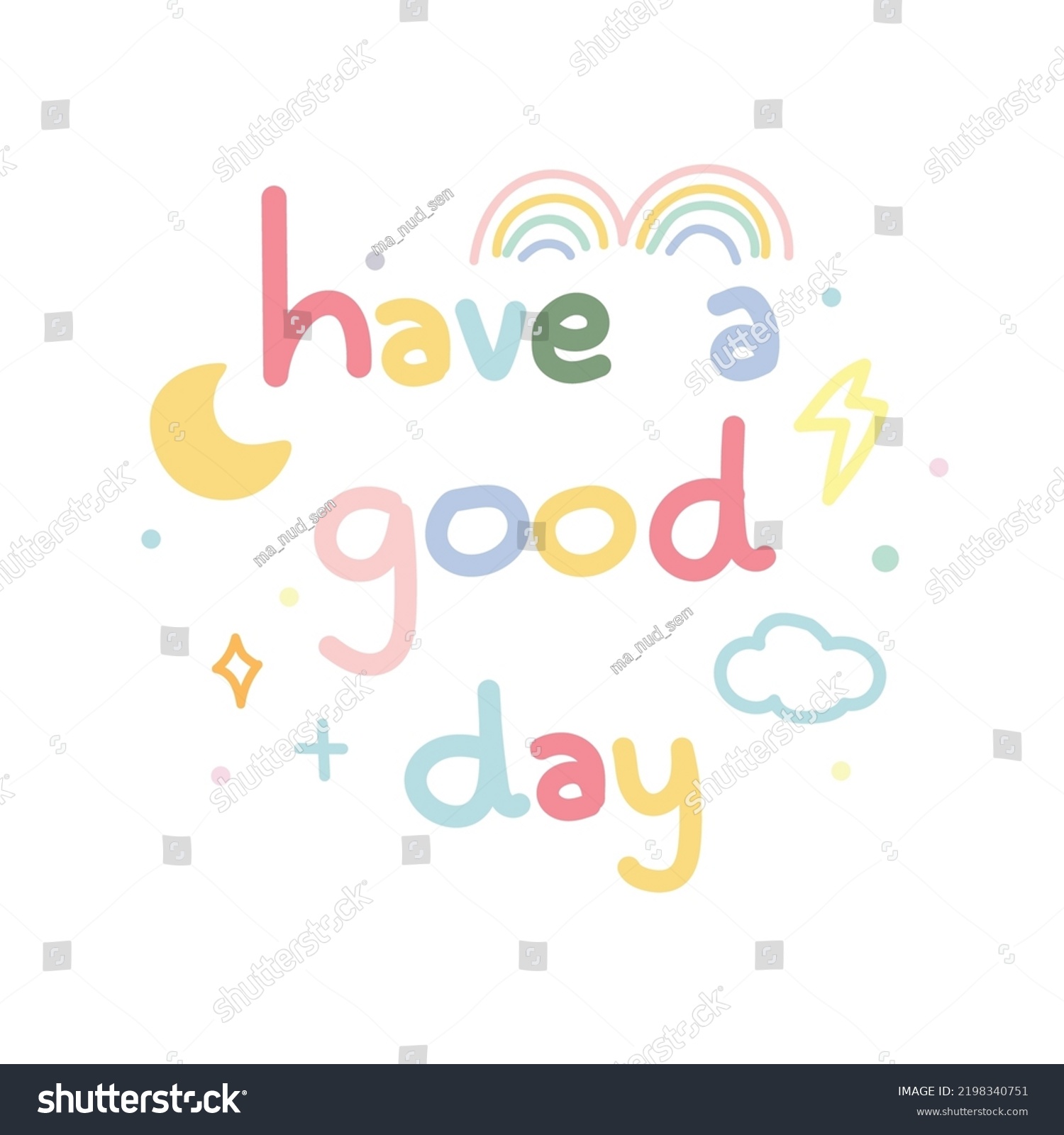 Have Nice Day Text Cartoon Design Stock Vector (Royalty Free ... Have Nice Day Text Cartoon Design Stock Vector (Royalty Free ...