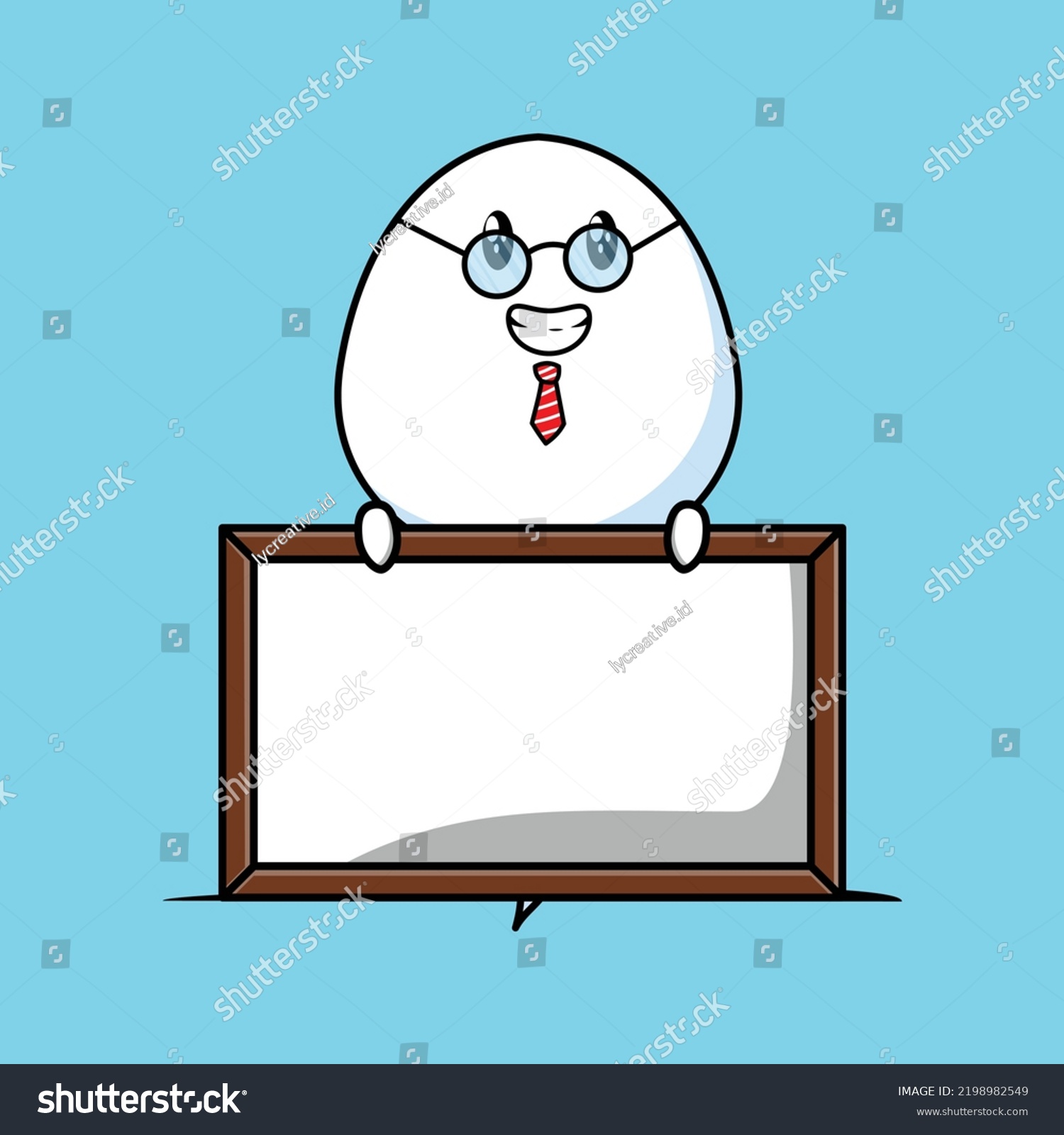 Cute Cartoon Sperm Teacher Character Big Stock Vector Royalty Free 2198982549 Shutterstock